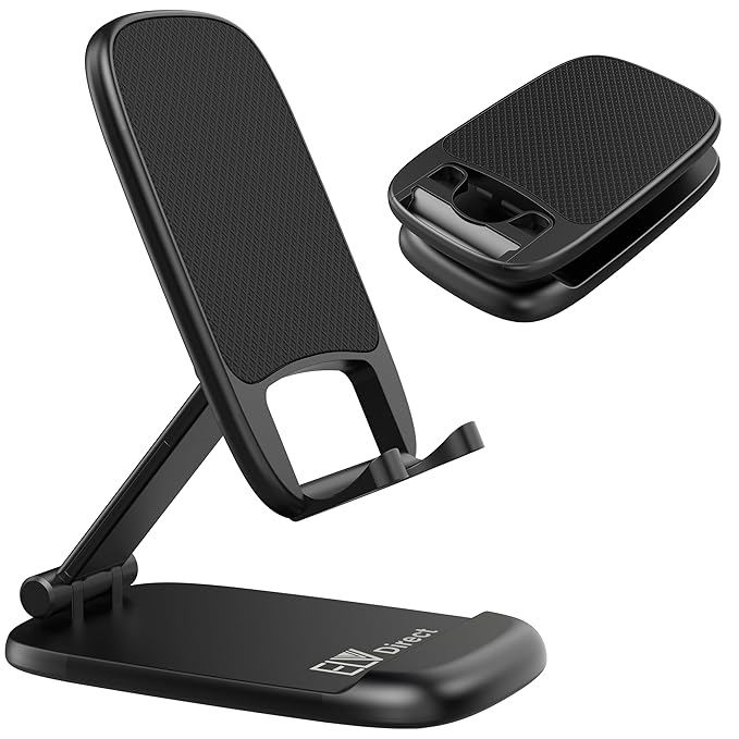 ELV Direct Mobile Stand Adjustable Foldable Phone Stand for Desk Cell ...