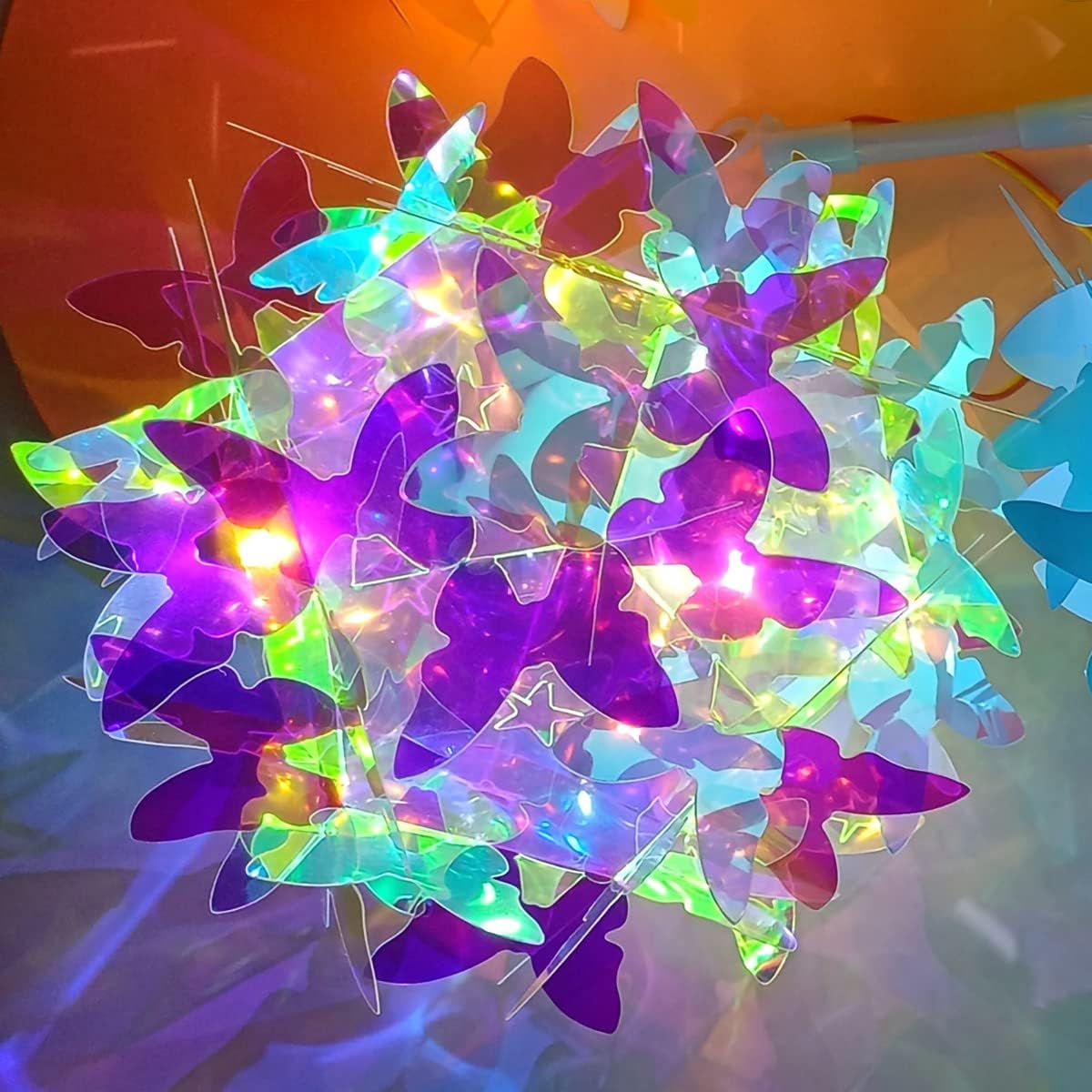 Puzzle Lamp Kit with Wood Stand, Plug in Pendant Light Puzzle Lampshade ...