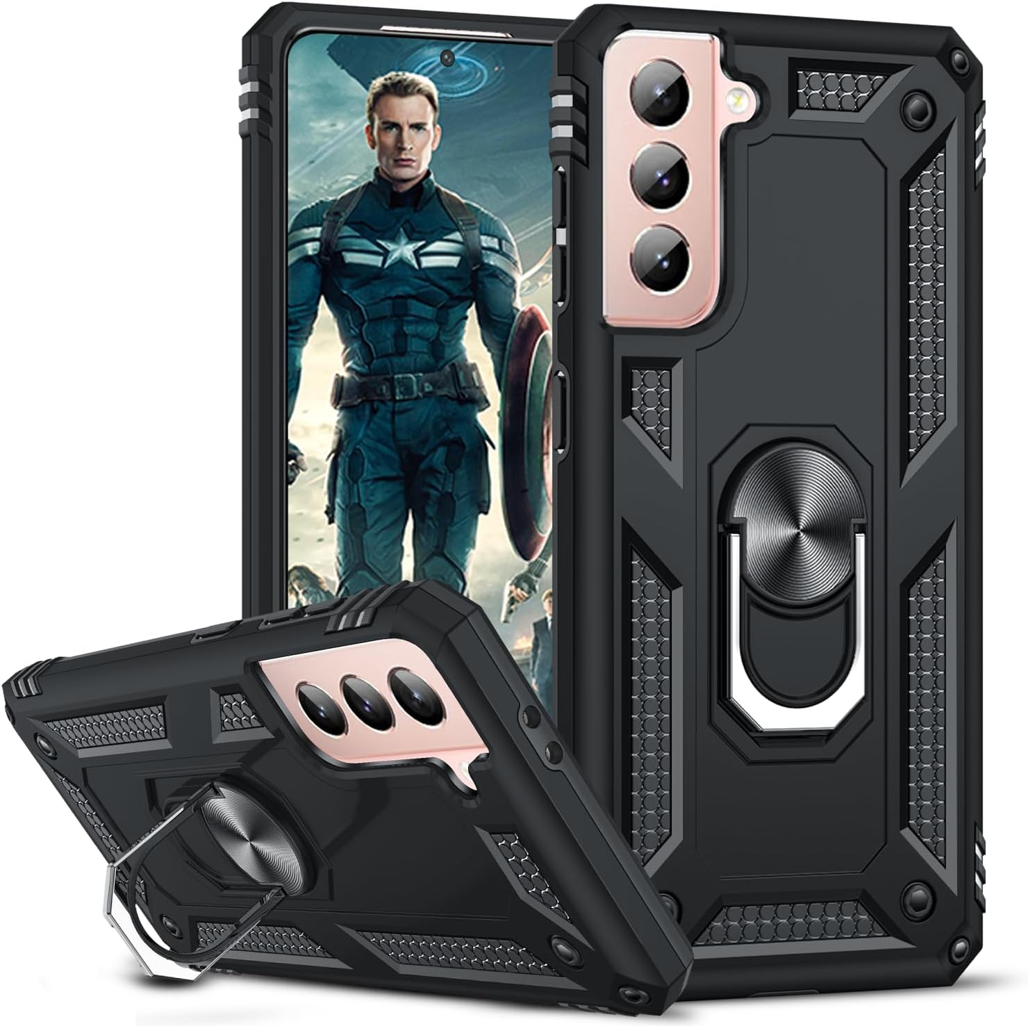 Amazon.com: LeYi for Samsung-Galaxy-S21-Case-5G: Heavy Duty Samsung Galaxy S21 5G Case with ...