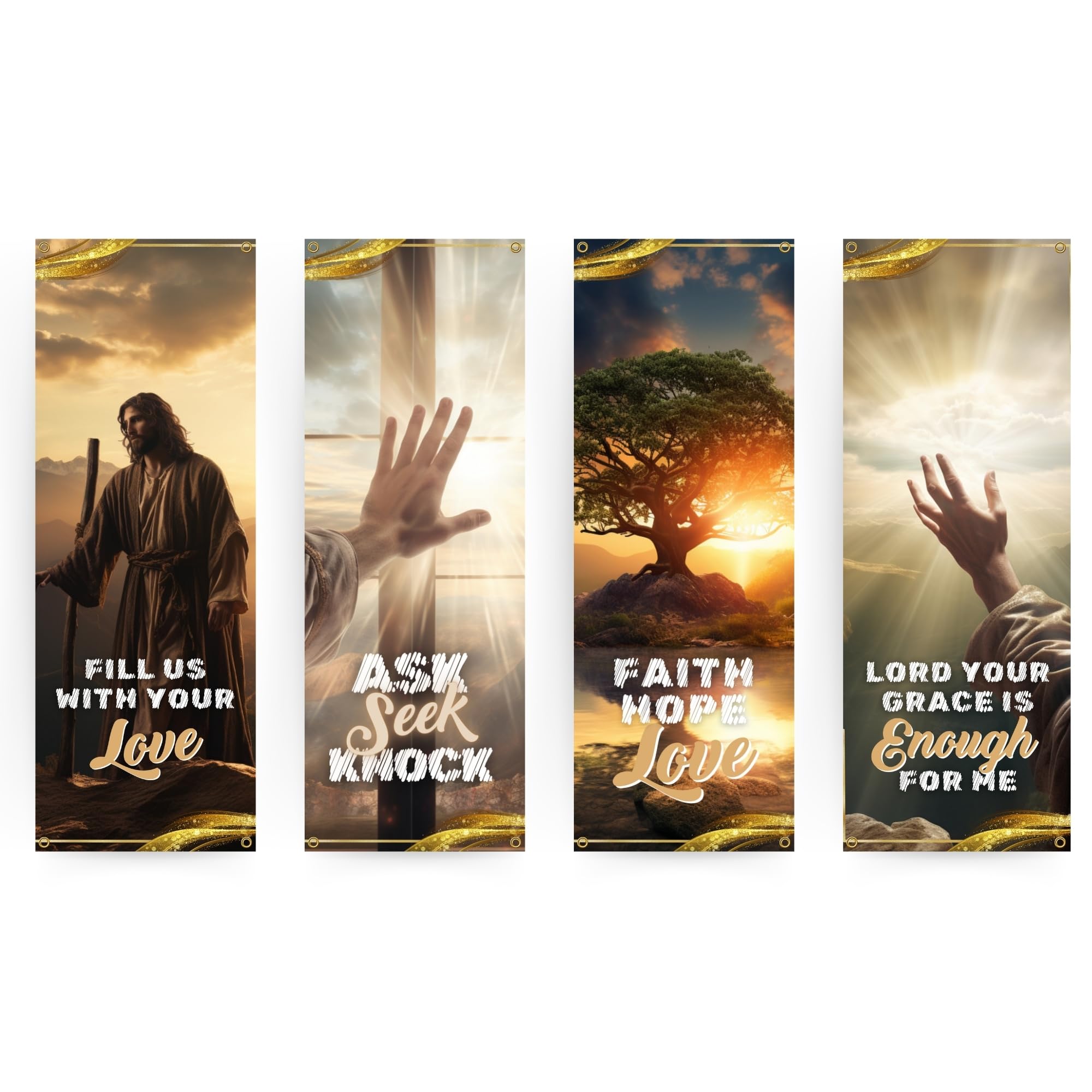 Amazon.com: BaloeDesigns Church Banners for Sanctuary wall with ...
