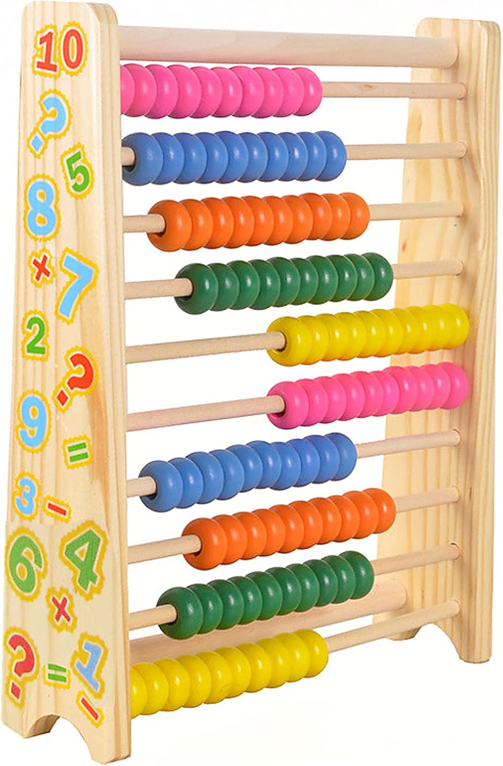 Amazon.com: Sealive Classic Wooden Abacus for Kids Math, Educational ...