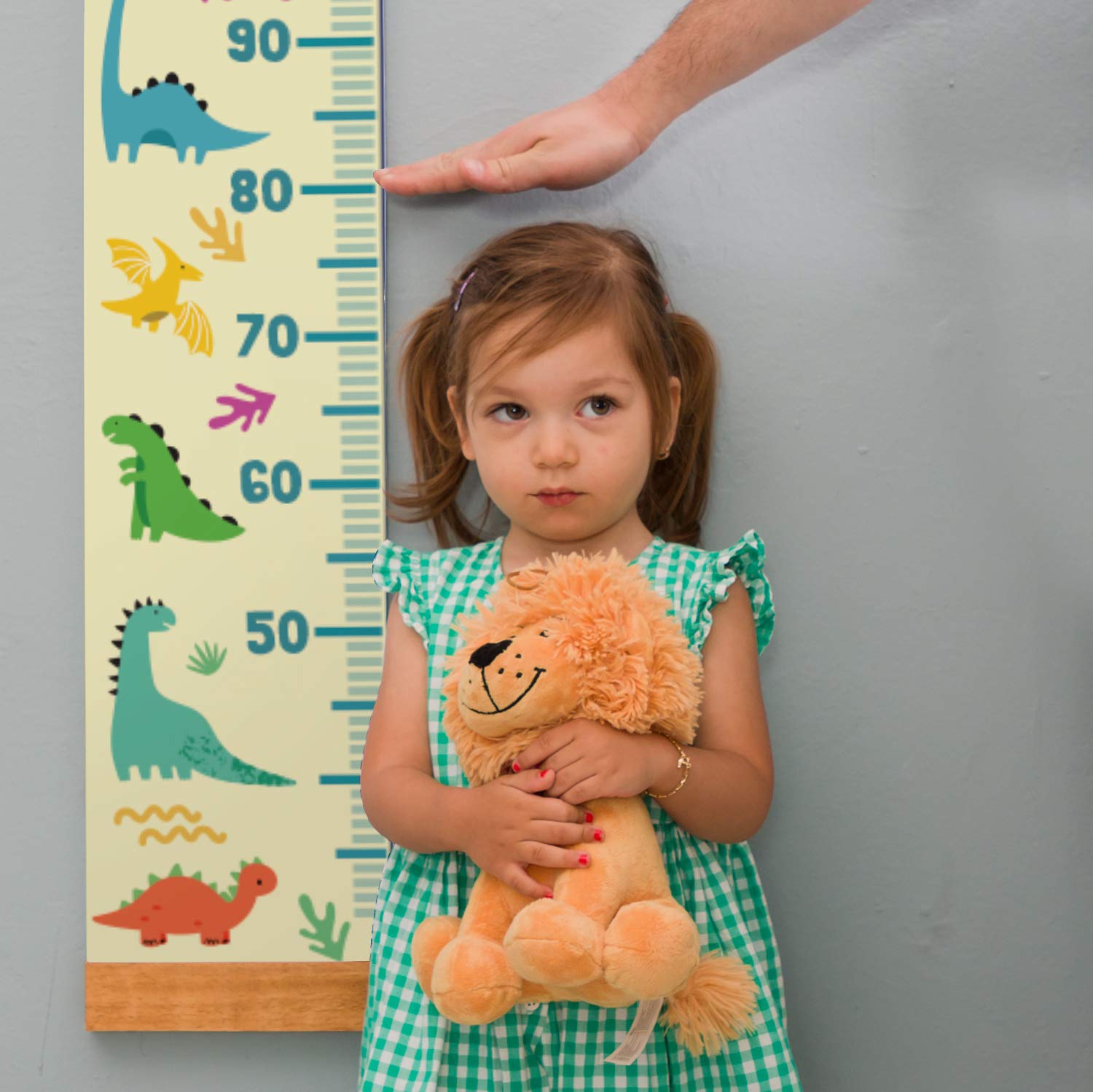 Buy Height Chart for Kids with Correct Measures. Foldable Ruler Growth ...