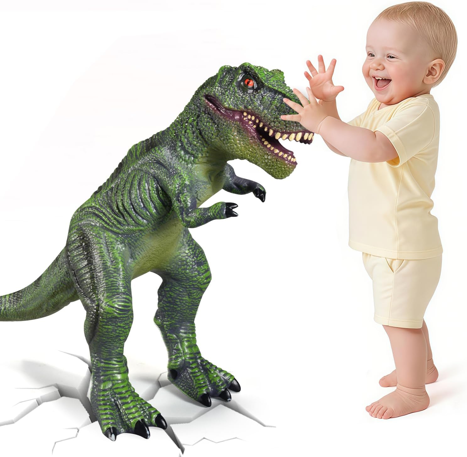 Amazon.com: YONGJULE Large Dinosaur Toys- 28" Tyrannosaurus Rex Soft ...