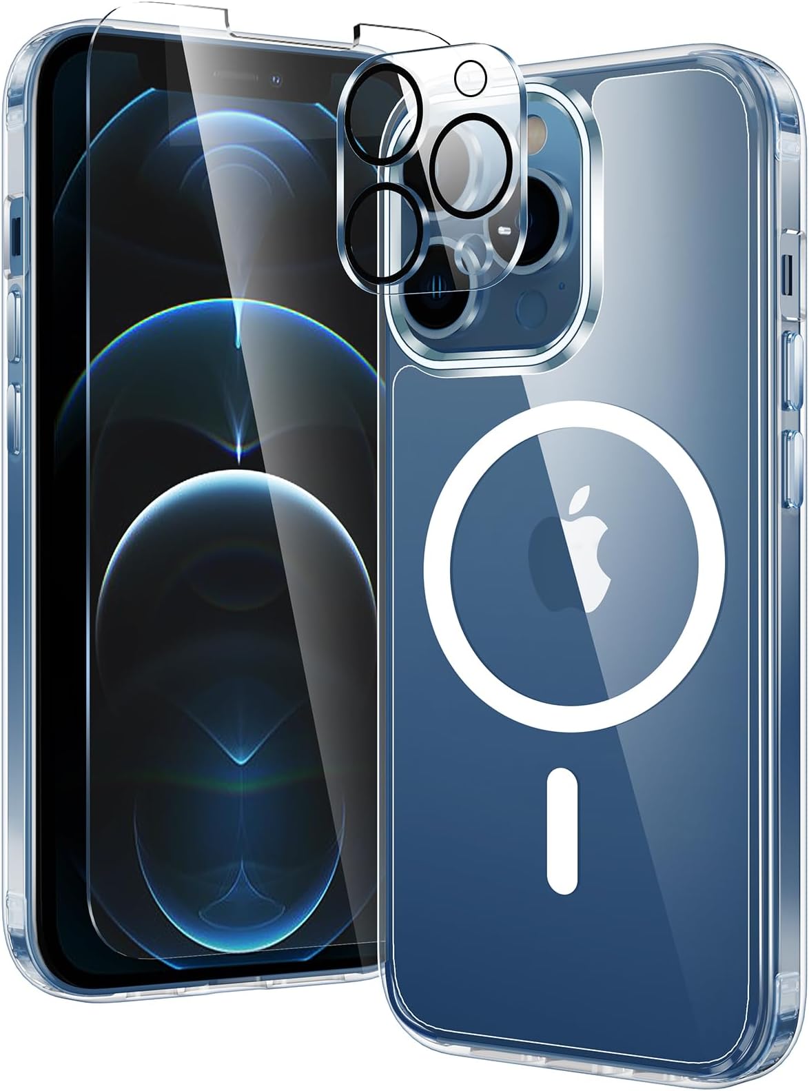 FNTCASE for iPhone 12 Pro Case: Magnetic Military Grade Drop Protection ...