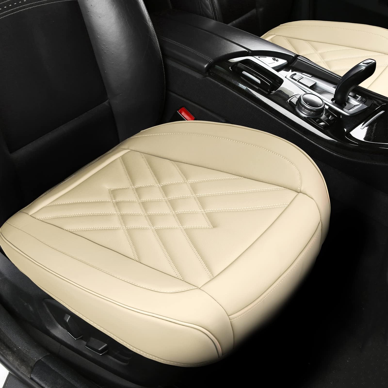 Amazon.com: SPARK 2PCS Car Seat Covers Bottom Leather Seat Bottom ...