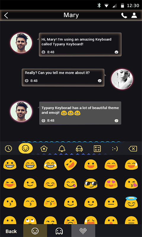Violet Wings Theme&Emoji Keyboard:Amazon.de:Appstore for Android