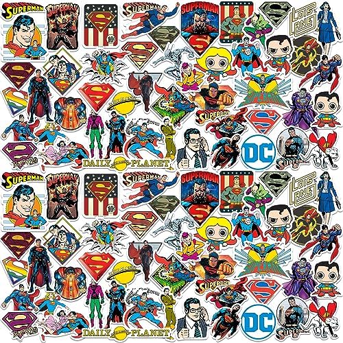 Amazon.com: Superman Vinyl Large Deluxe Stickers Variety Pack - Laptop ...