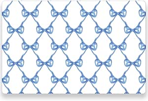 Amazon.com: WRAPAHOLIC 50 Sheets Blue Bow Paper Place Mats - 11 x 17 ...