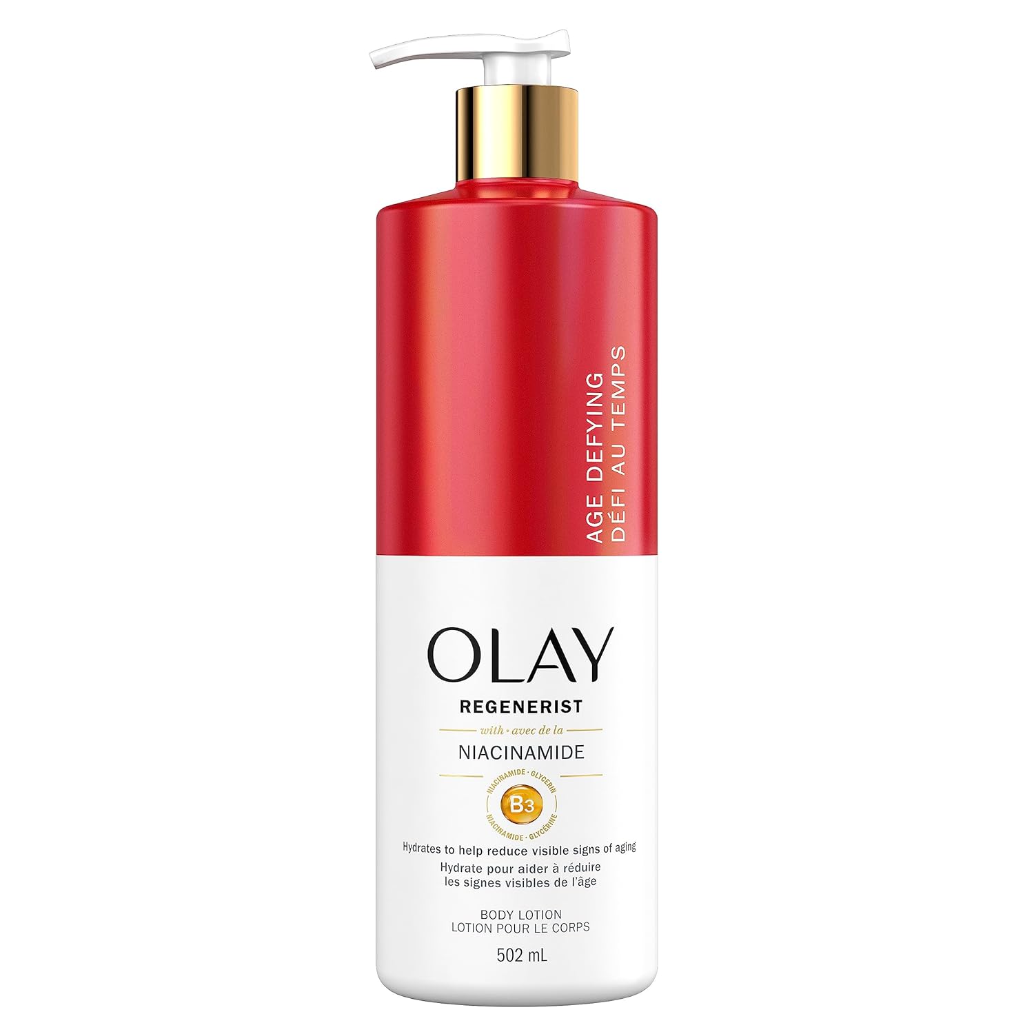 Olay Age Defying & Hydrating Niacinamide Hand/Body Lotion 502mL (17 fl ...