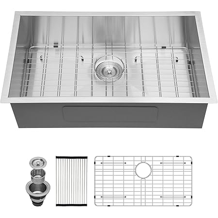 Homeplace HR-HBS3219 Jasper 15-Gauge 32 Inch Apron Stainless Steel ...