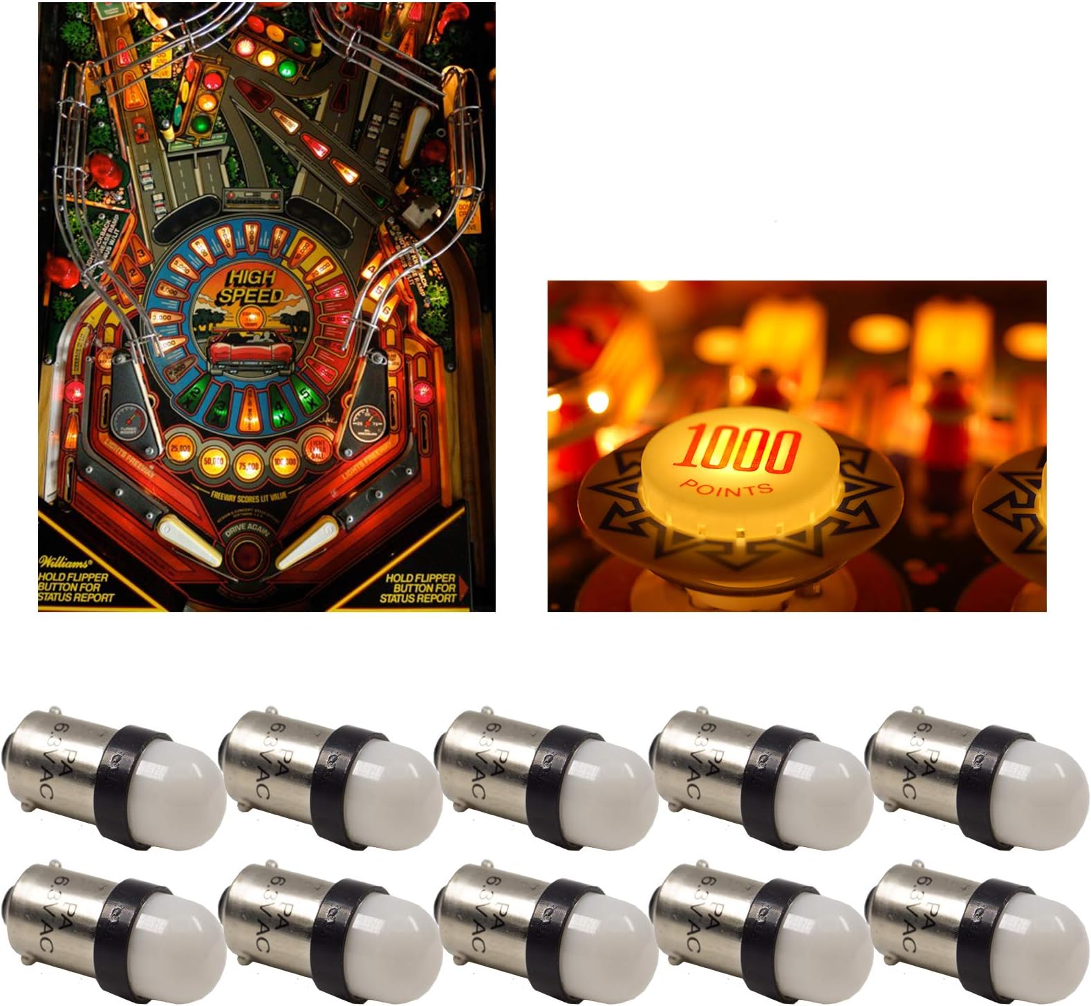 GE 44 47 755 756 1893 1895 1847 Bulb BA9S DC/AC 6.3V 6V Bayonet Led ...