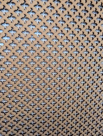 Decorative Wooden Radiator Cover Panel, 3mm Thick, Cut Pattern, Fleur ...