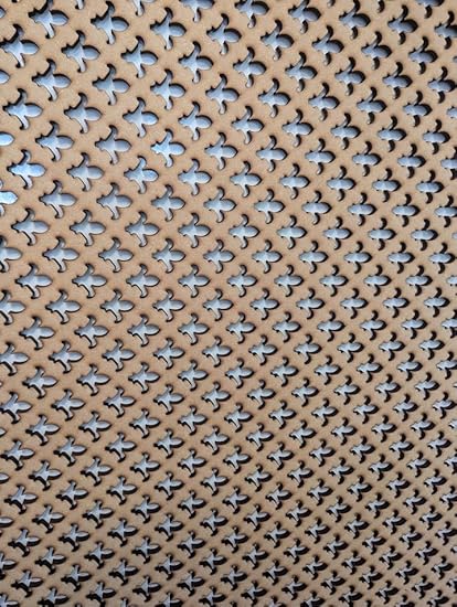 Decorative Wooden Radiator Cover Panel, 3mm Thick, Cut Pattern, Fleur ...
