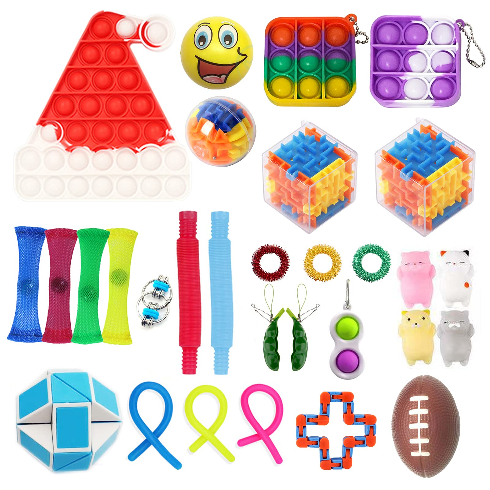 Buy Fidget Simple Dimple Pack Block 30pc, Sensory Simple Dimple Fidget ...