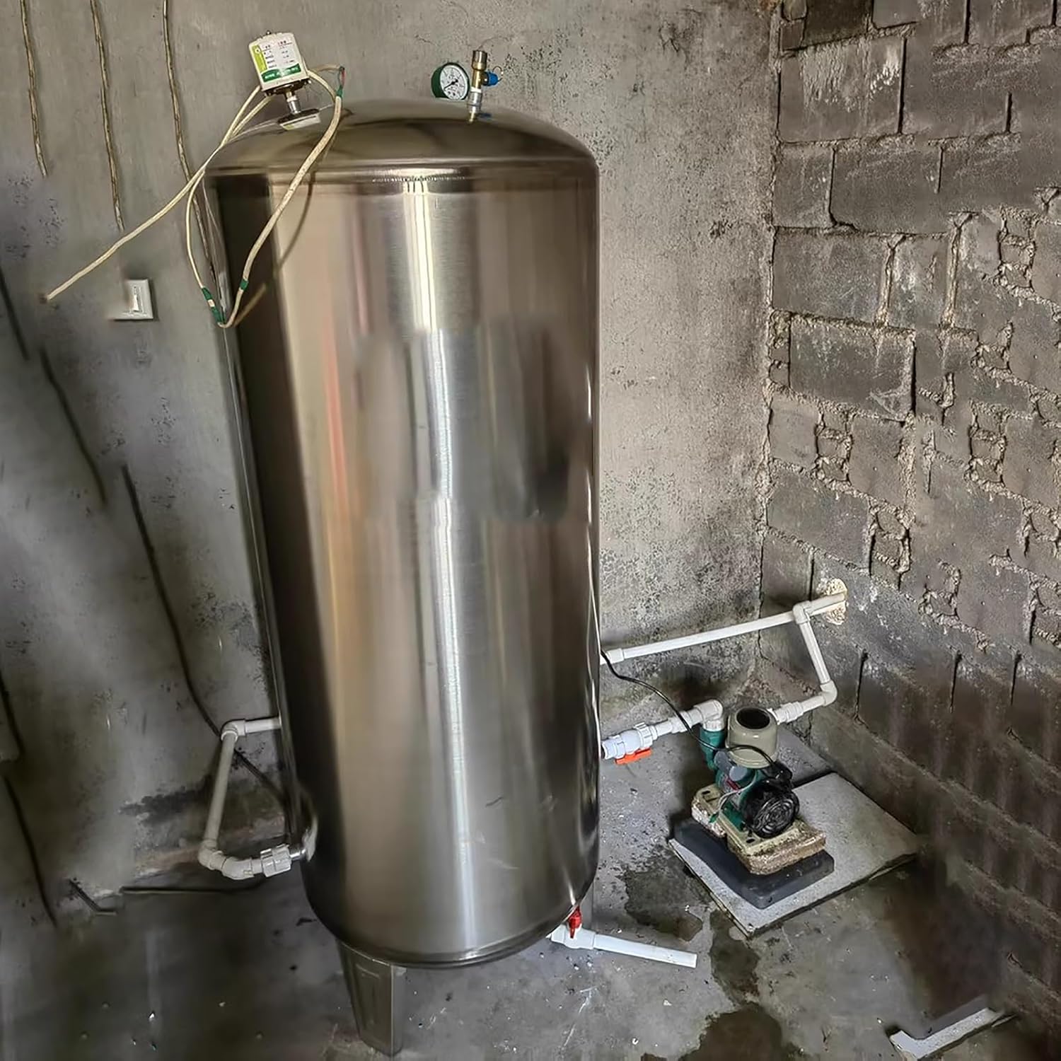 Amazon.com: Elitix Stainless Steel Tank for Indoor Well Water Booster ...