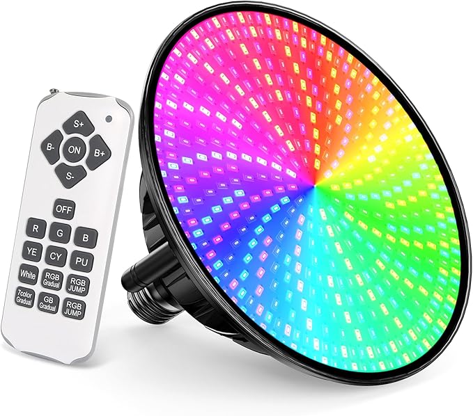 Amazon.com: 120V 60W LED Pool Lights Bulb, RGB Color Changing Pool ...