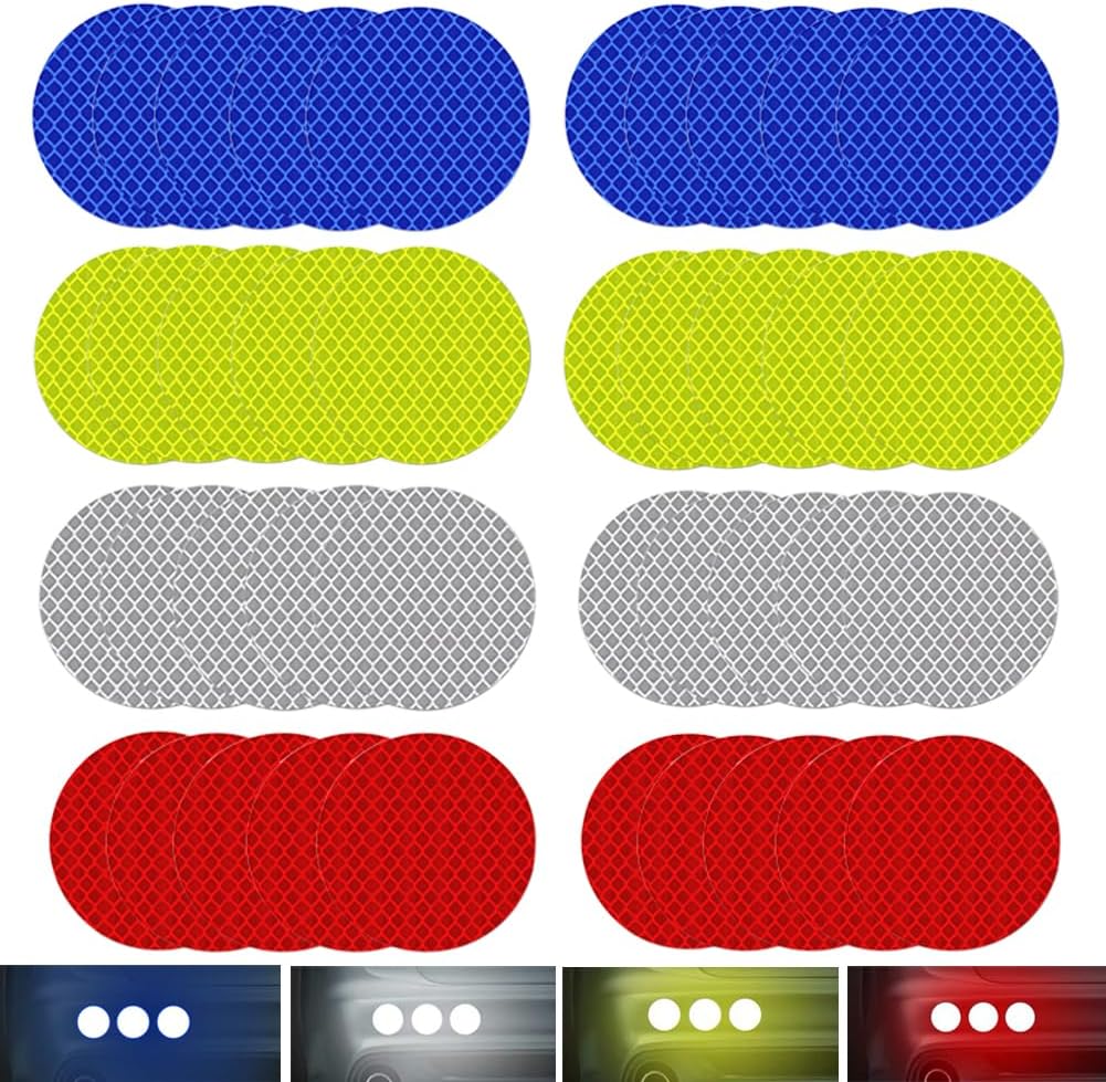 Amazon.com: 40Pcs Warning Reflective Stickers, Reflective Decals ...