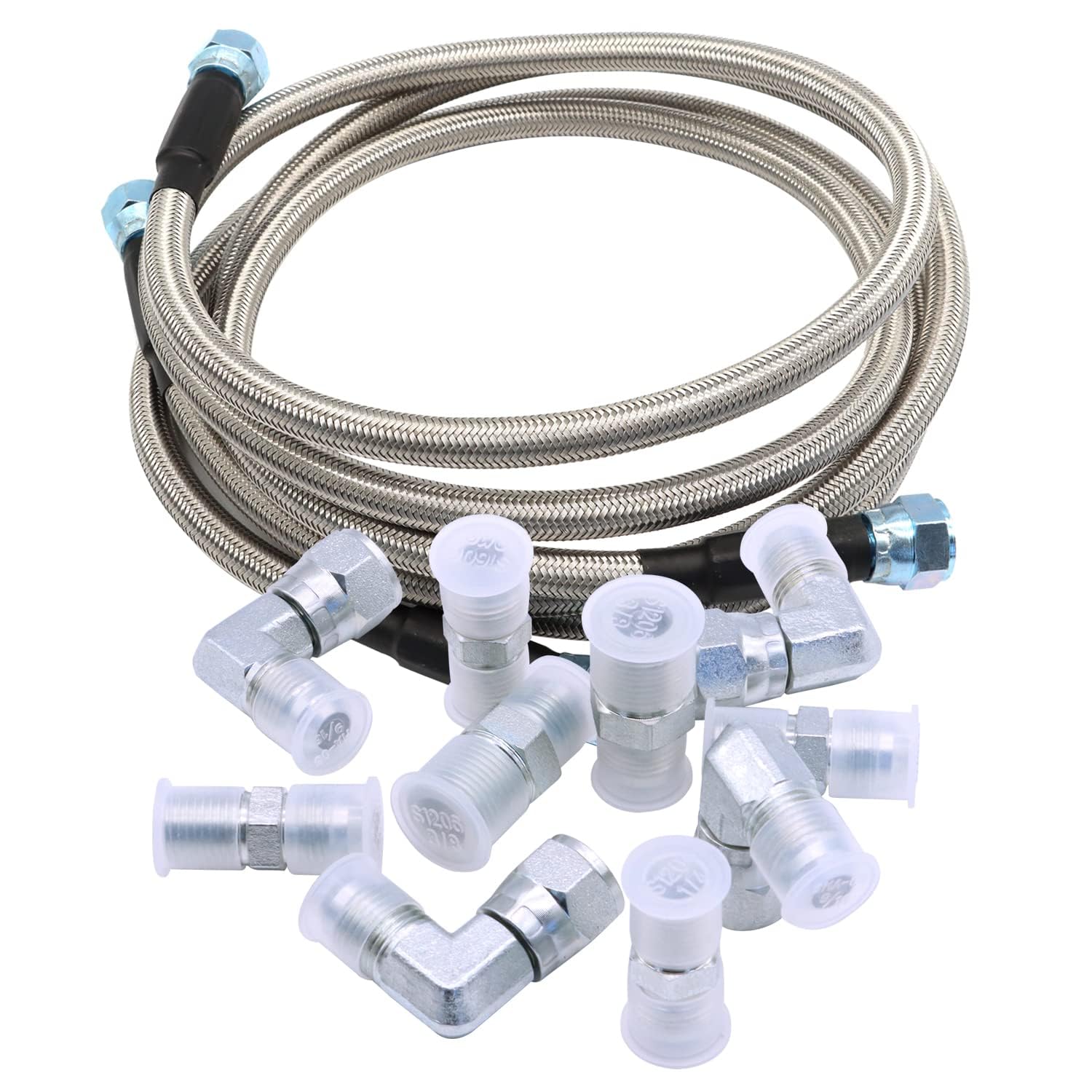 Amazon.com: Aspaton 6AN 52 in 3/8" Inside Diameter Stainless Steel ...