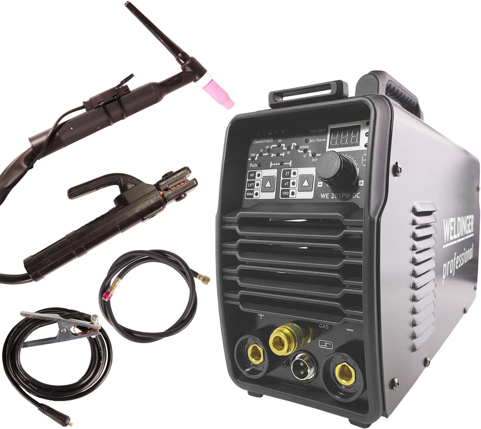 WELDINGER WIG-Schweißgerät WE 2030P ACDC pro - Inverter HF-Zündung zum ...