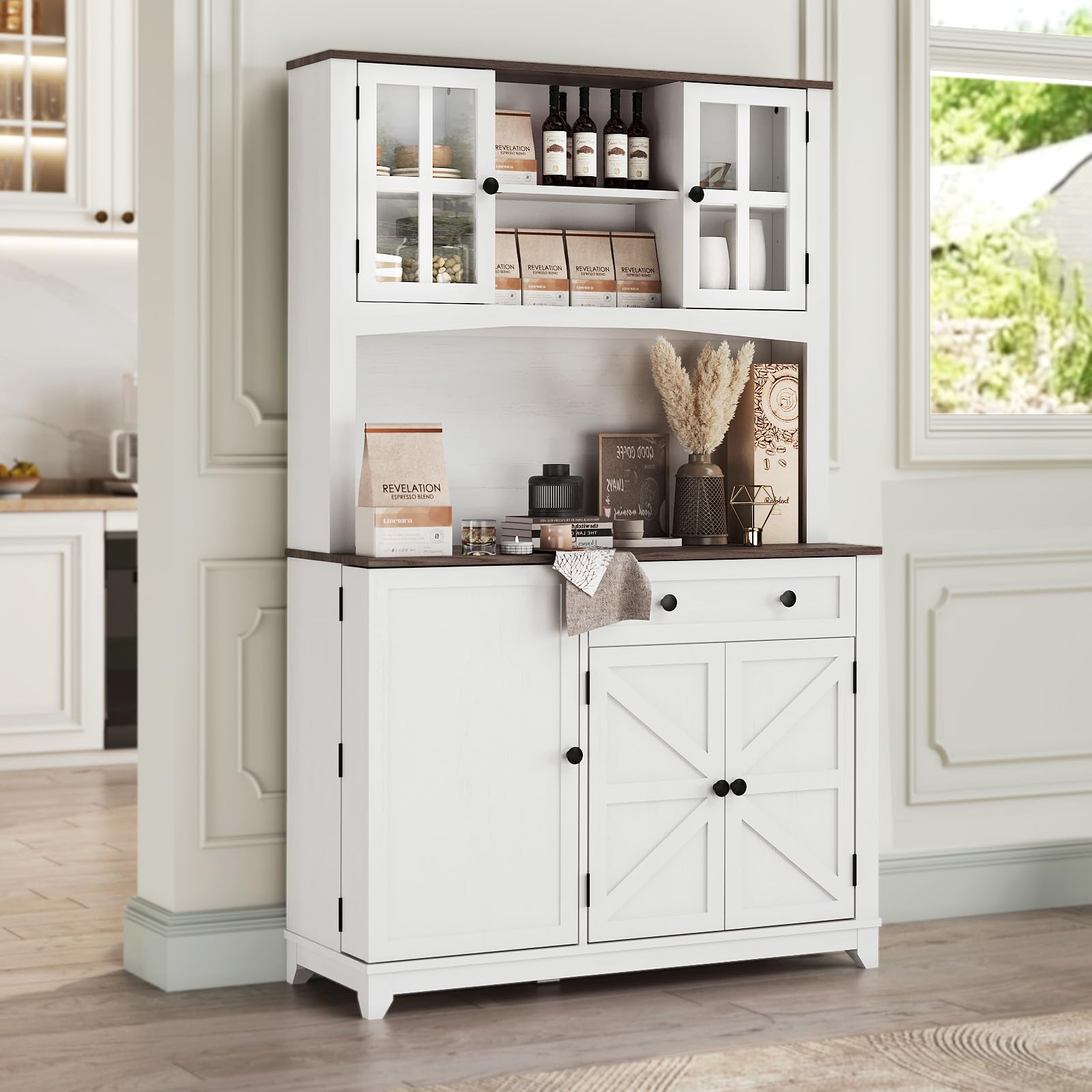 (similar- incomplete)Kitchen Pantry Storage Cabinet with Charging ...
