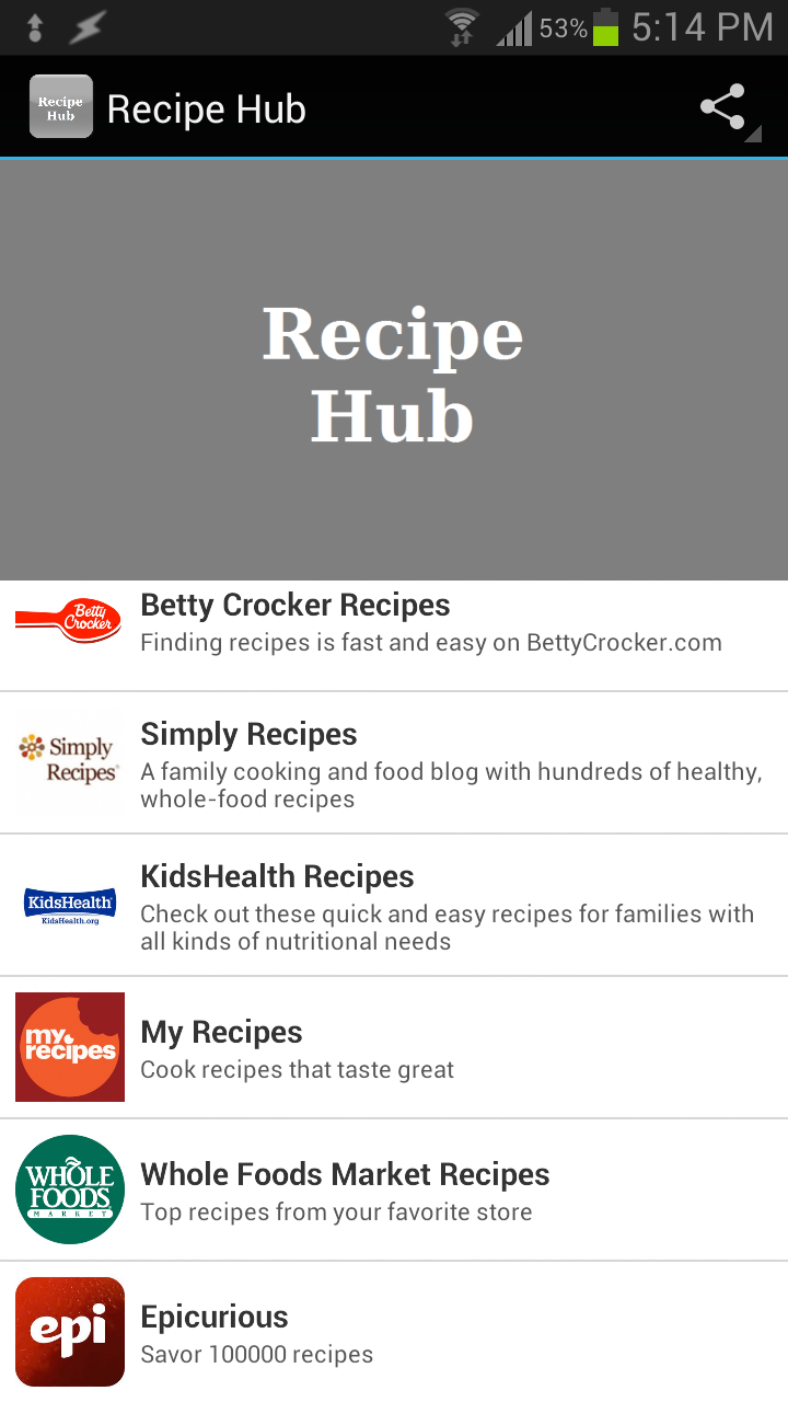 Recipe Hub (free) - App on Amazon Appstore