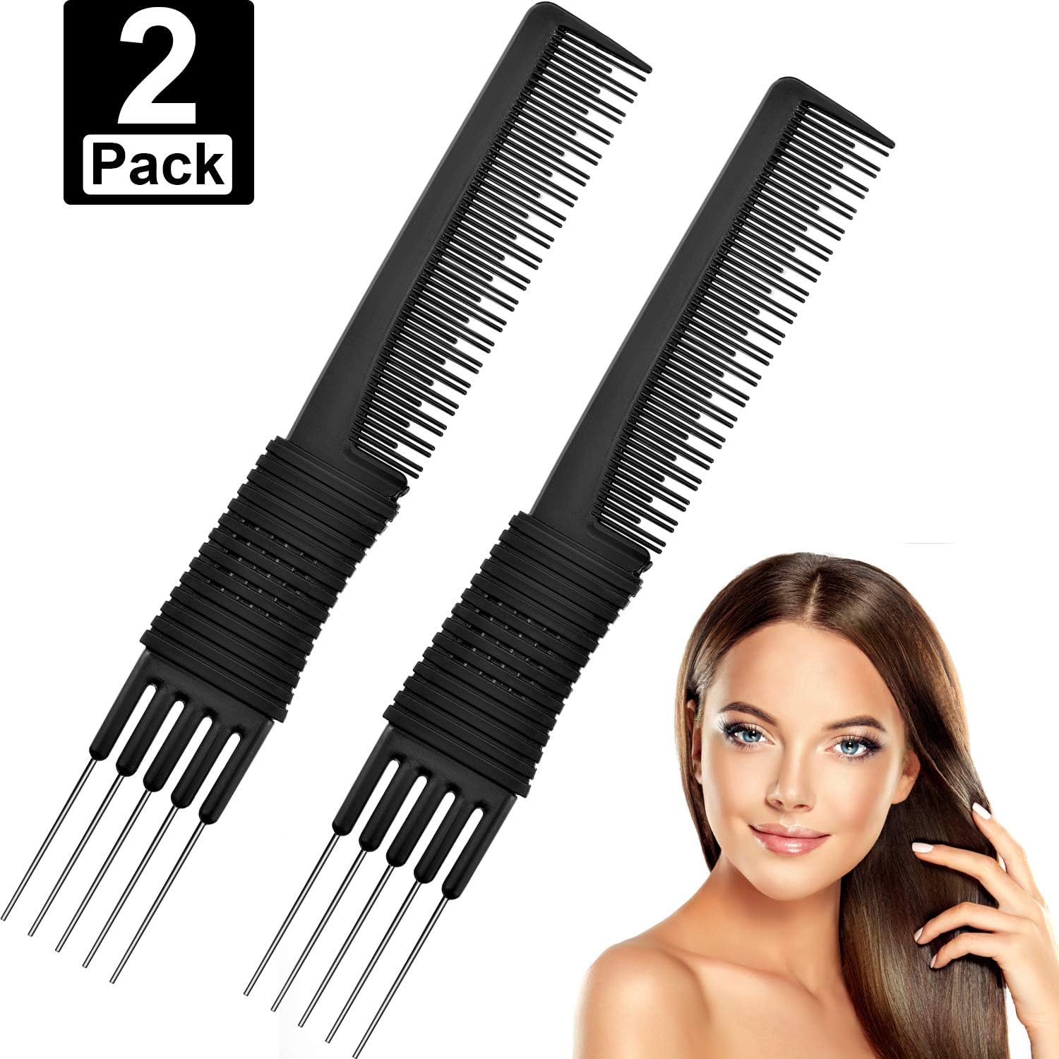 Amazon.com : SalonChic Deluxe Triple Teasing Comb Comb Unisex 1 Pc ...
