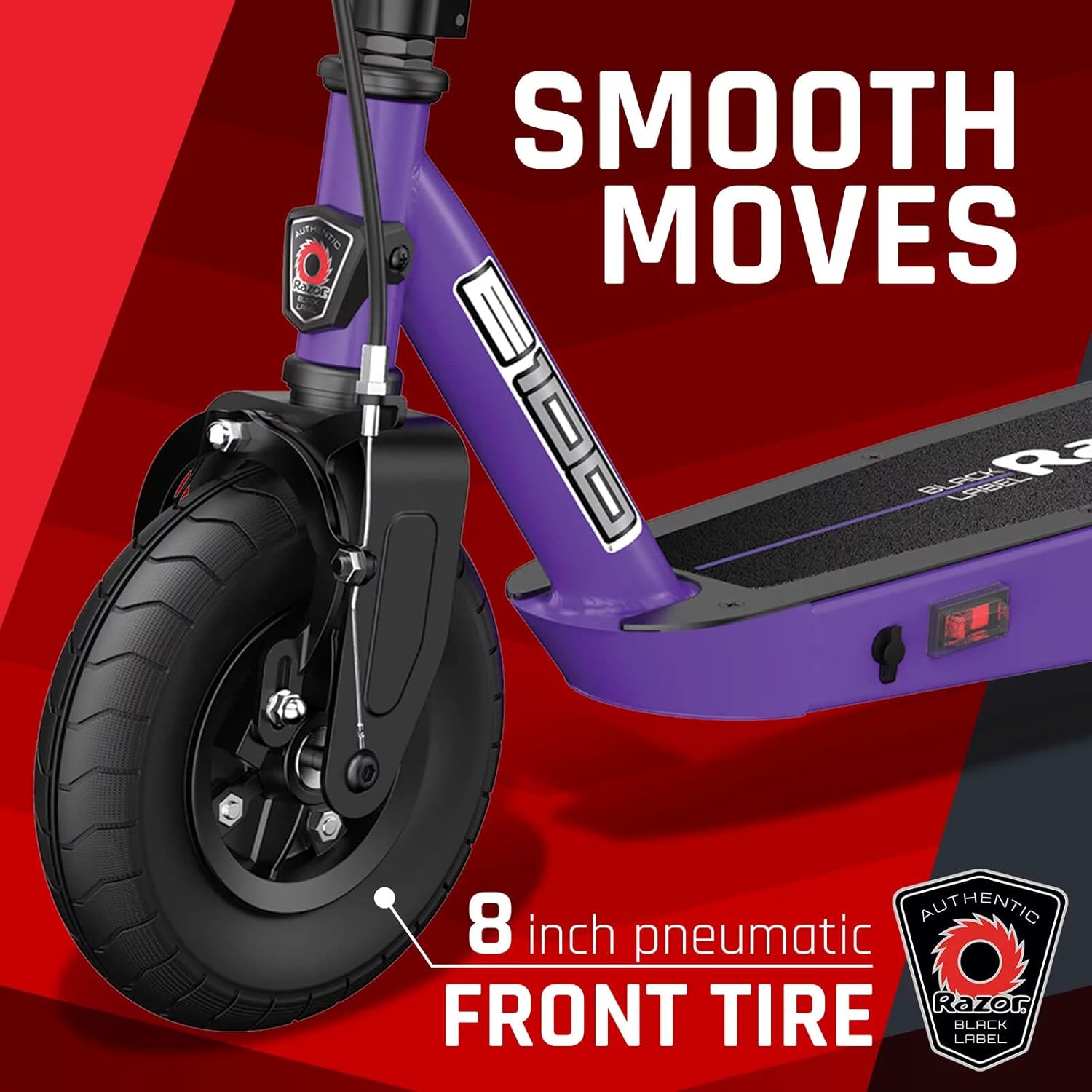 Razor Black Label E100 – Scooter eléctrico morado, para niños a partir ...