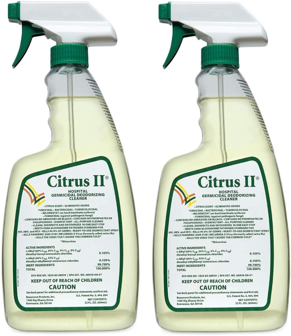Amazon.com: Citrus II Hospital Germicidal Deodorizing Cleaner - Fresh ...