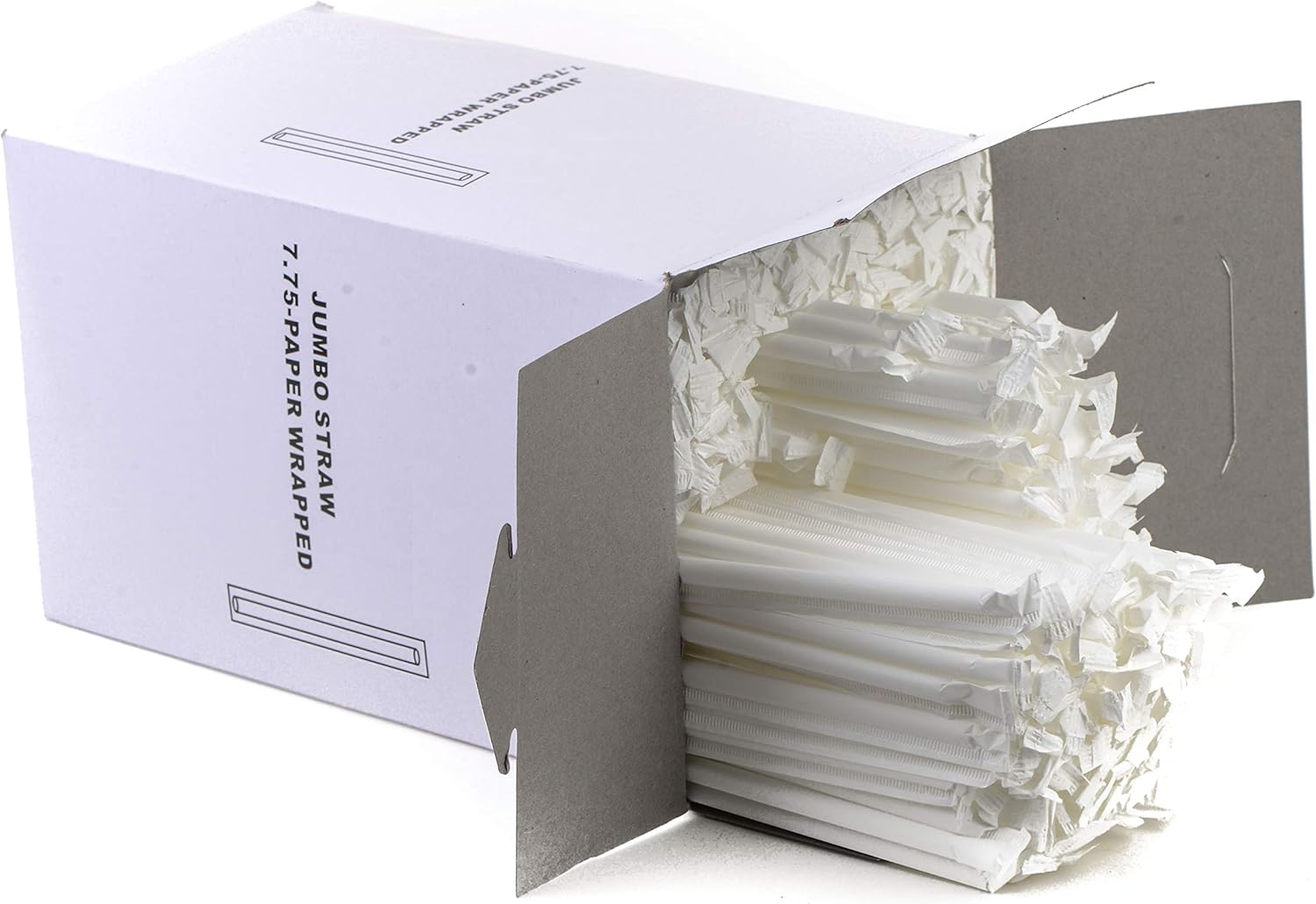 Amazon.com: Individually Wrapped Clear Plastic Drinking Straws 500/Box ...