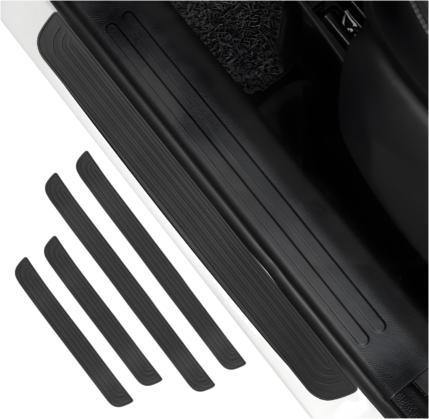 Amazon.com: YGDMD 4PCS 1.68" Width Car Door Sill Protector,Automotive ...