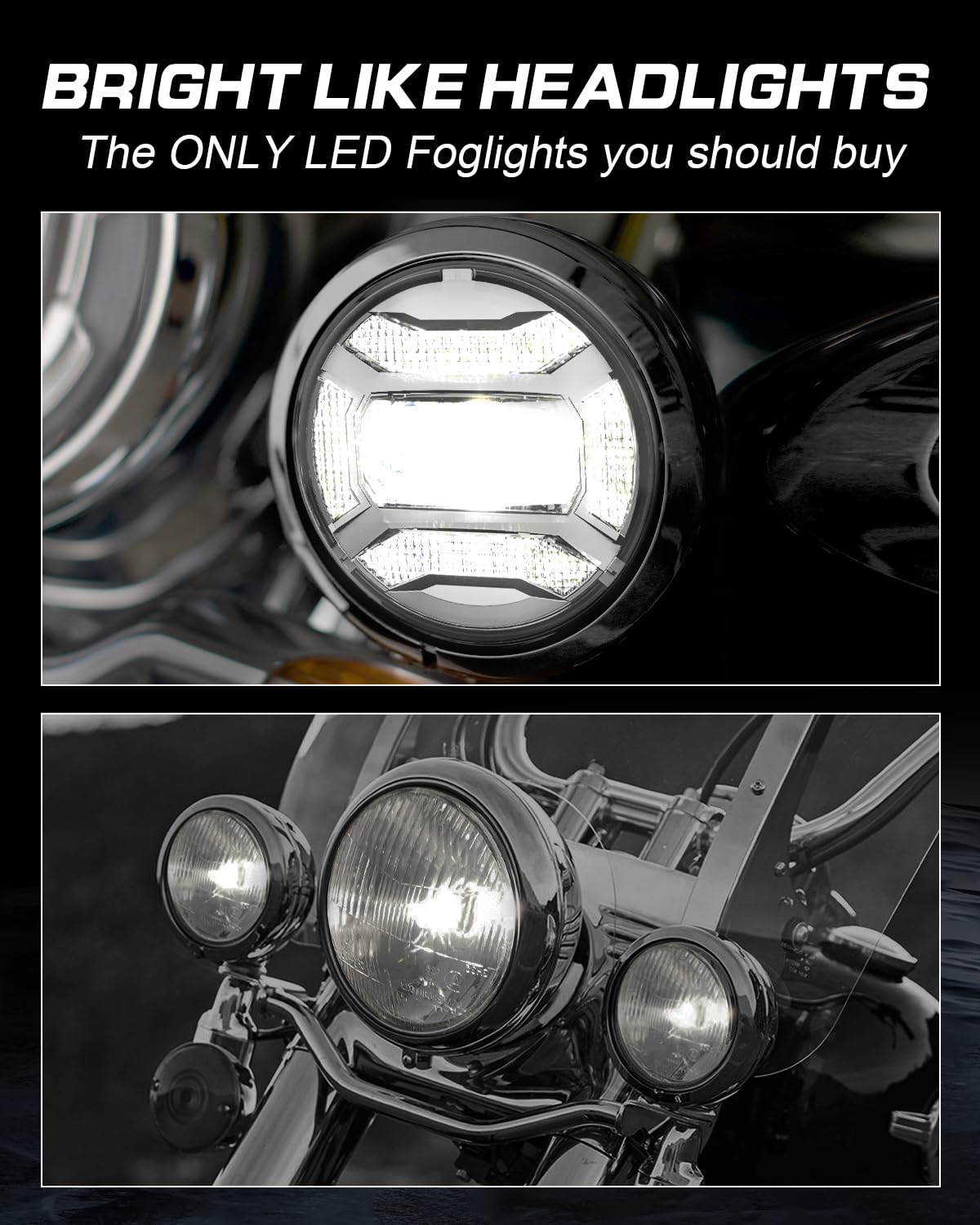 Snapklik.com : LX-LIGHT DOT Chrome 60W 4.5 Inch LED Passing Light