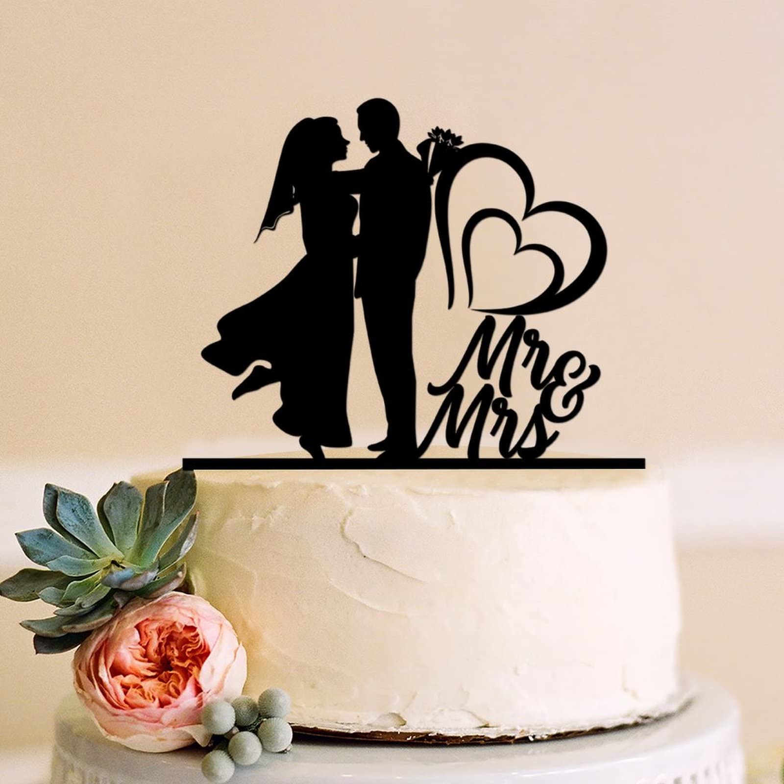 Salsa Dancers Wedding Cake Topper ELEGANT SILHOUETTE BALLROOM Dancers