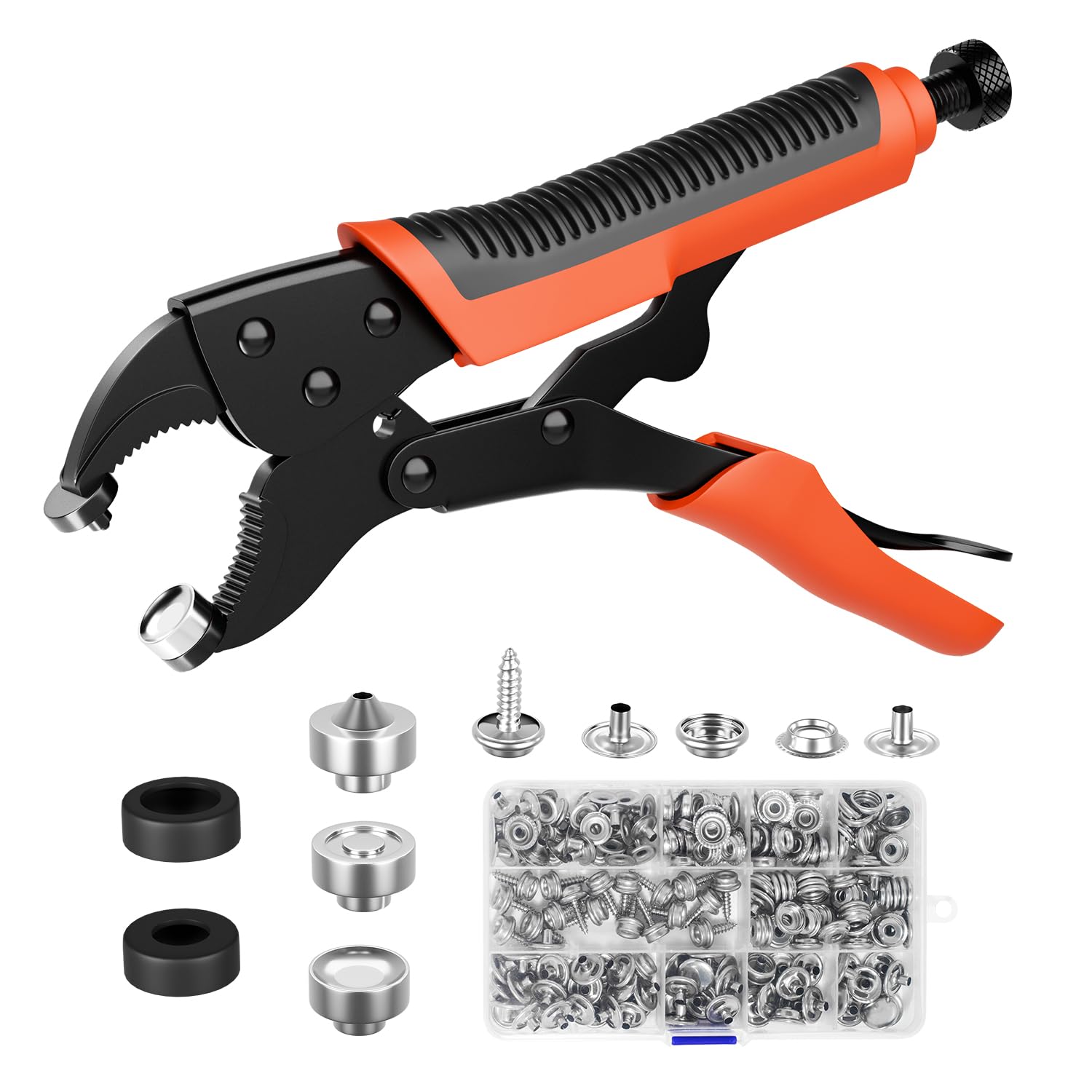 Amazon.com: Heavy Duty Snap Fastener Tool, Snaps for Fabric, Adjustable ...