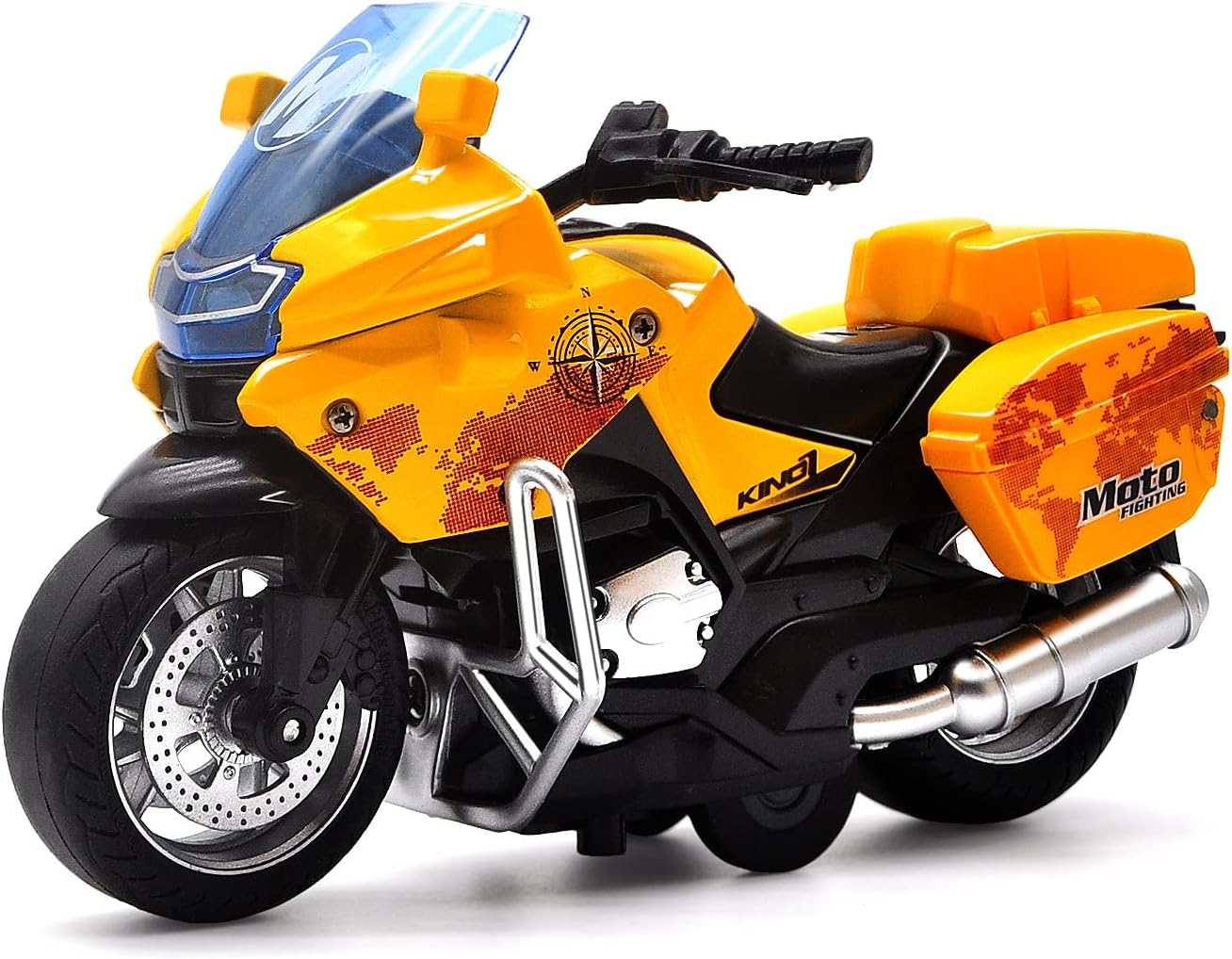 Amazon.com: CYYSFIVQZ Die Cast Toy Motorcycle Model - Pull Back ...