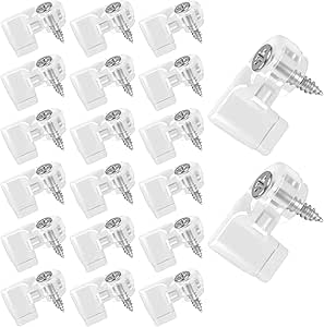 LXUEJIE 20 Pack Glass Retainer Clips with Screws, Plastic Storm Door ...