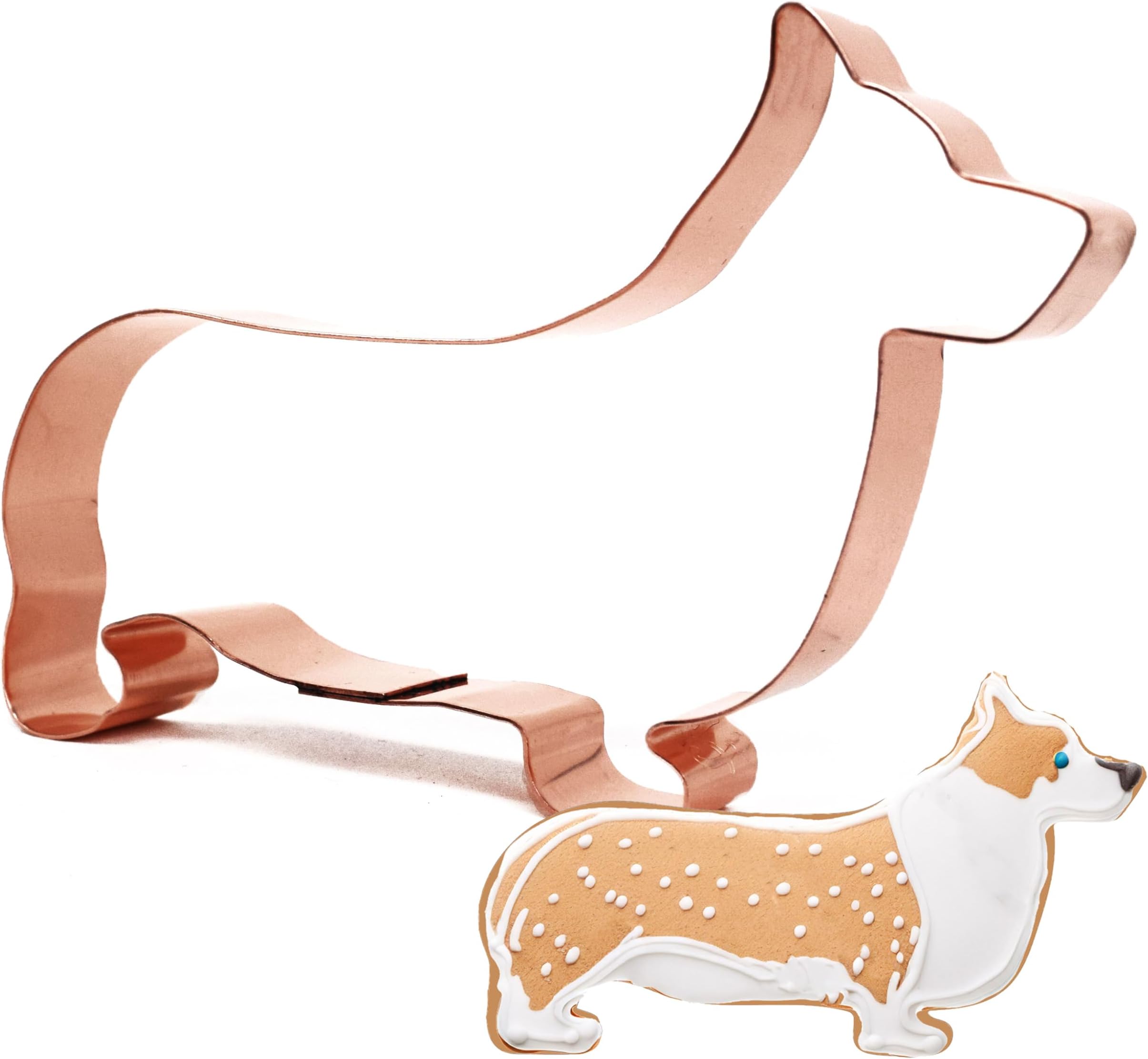 Amazon.com: Welsh Cardigan Corgi Cookie Cutter 4 x 3 in Copper Handmade ...