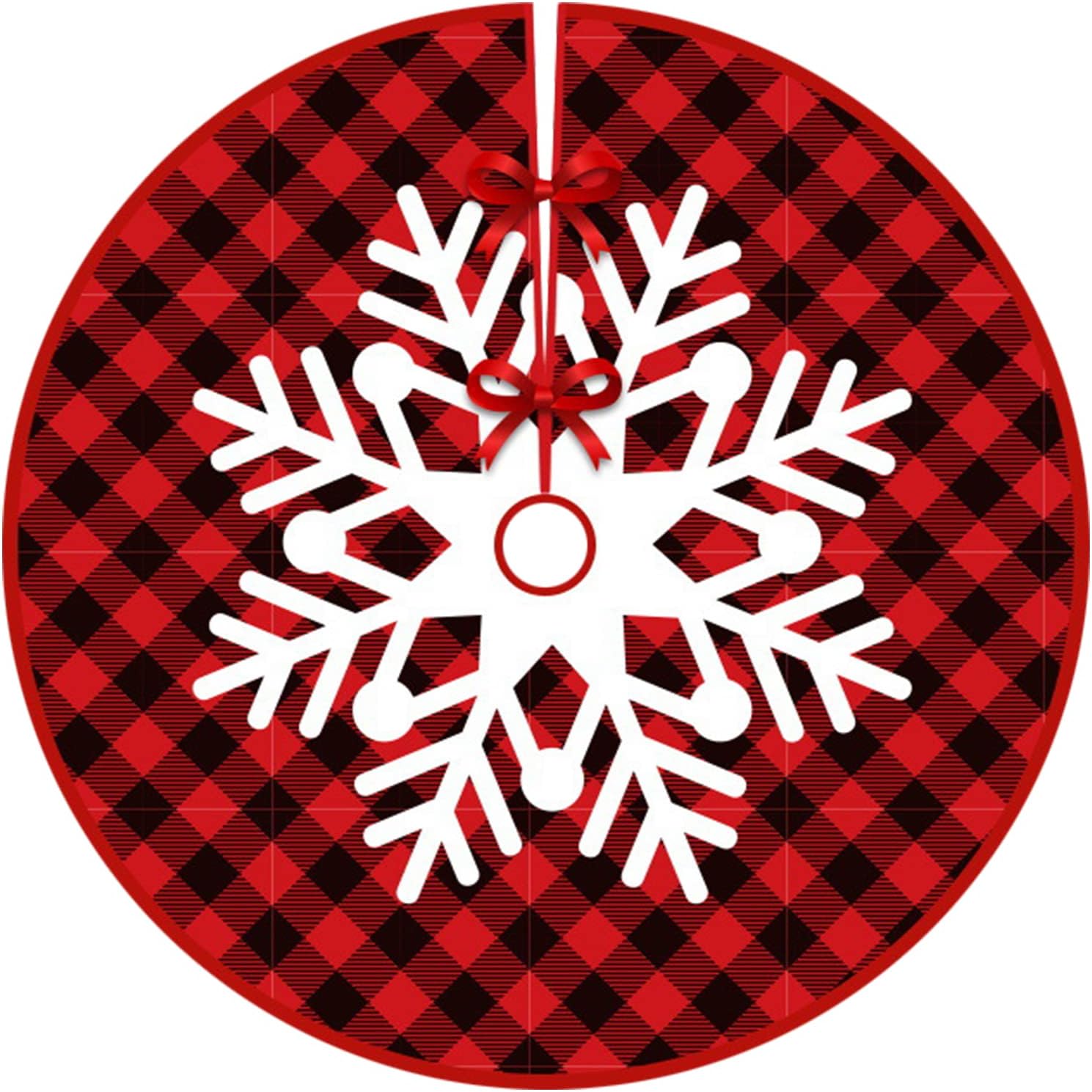 Christmas Tree Skirts 35 Inches Merry Christmas Snowflake Elk Burlap christmas-tree-skirts-35-inches-merry-christmas-snowflake-elk-burlap