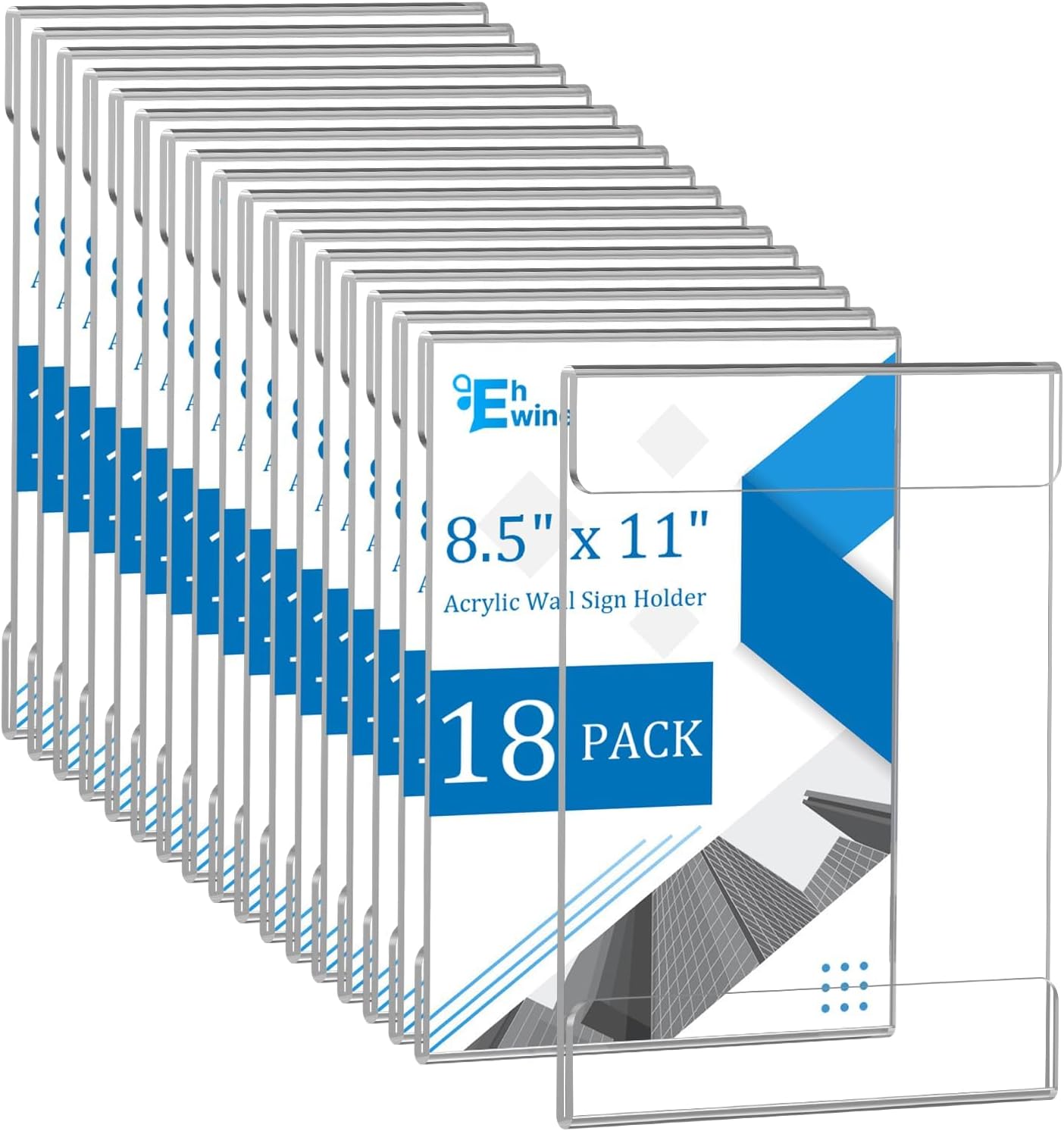 Amazon.com : EHWINE 18 Pack 8.5 x 11 Wall Mount Acrylic Sign Holder ...