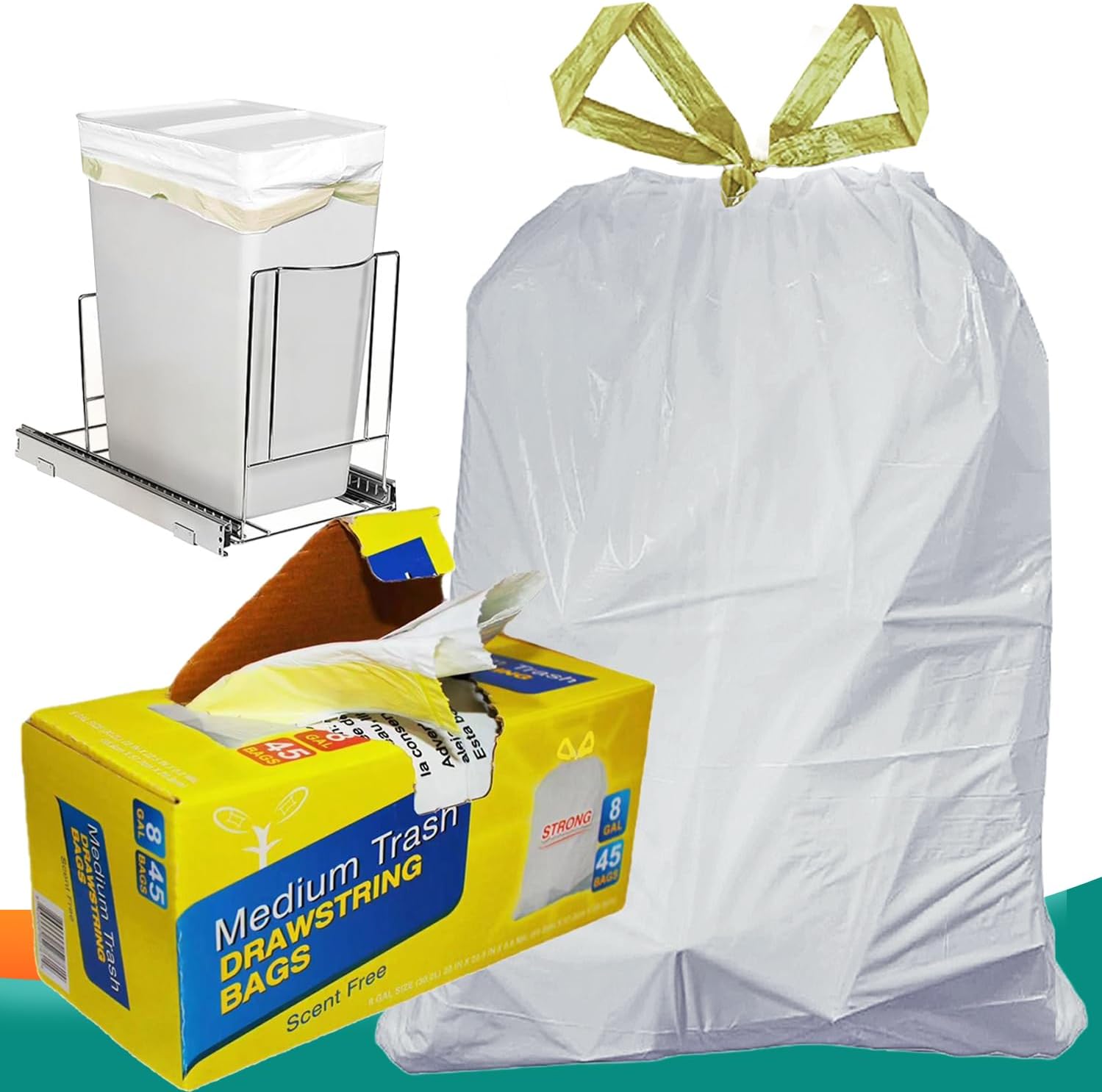 Amazon.com: ToughBag 55 Gallon Trash Bags, 2.5 Mil Contractor Bags - 50 ...