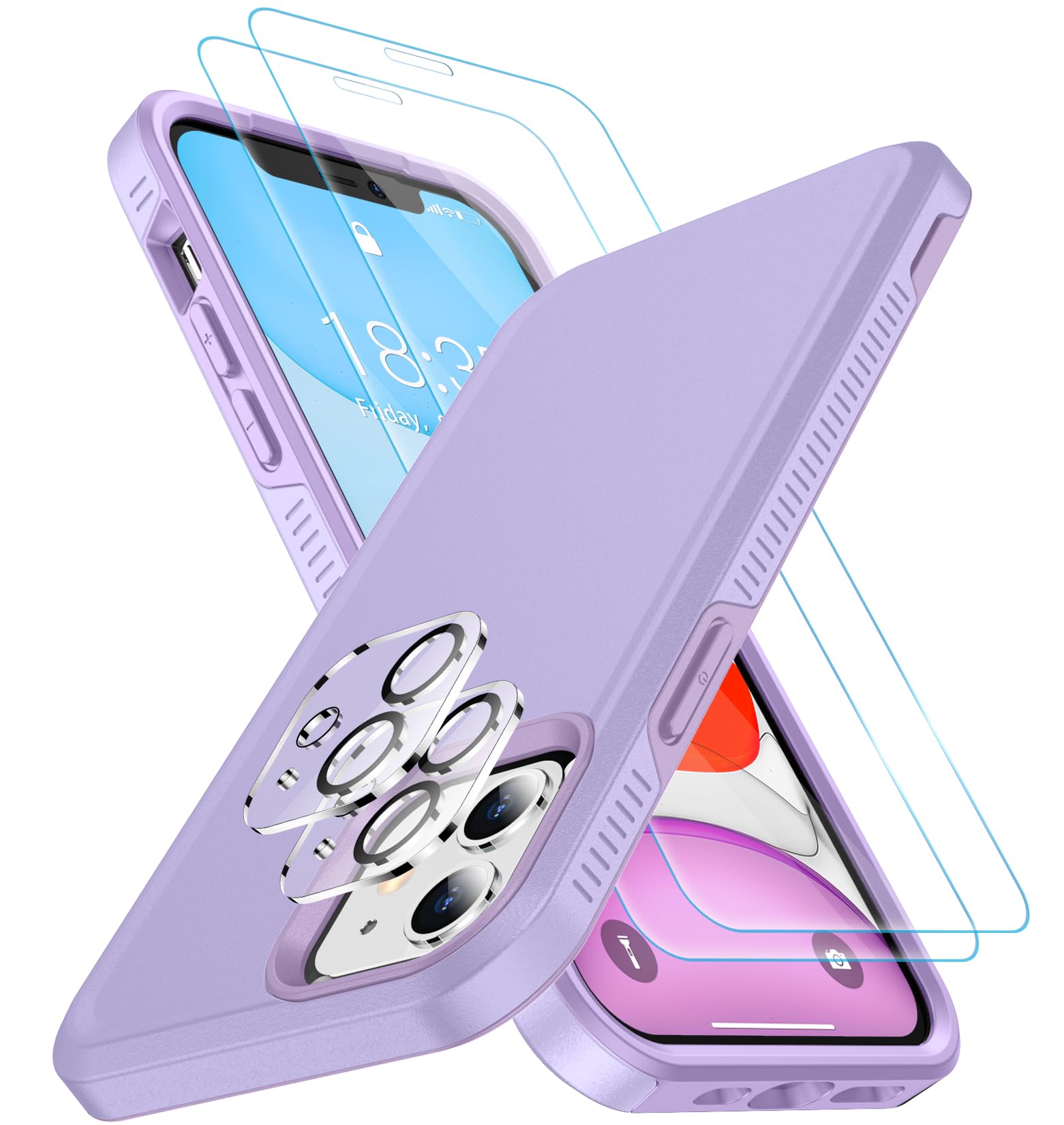 Amazon.com: SPIDERCASE Shockproof for iPhone 11 Case,[10 FT Military ...