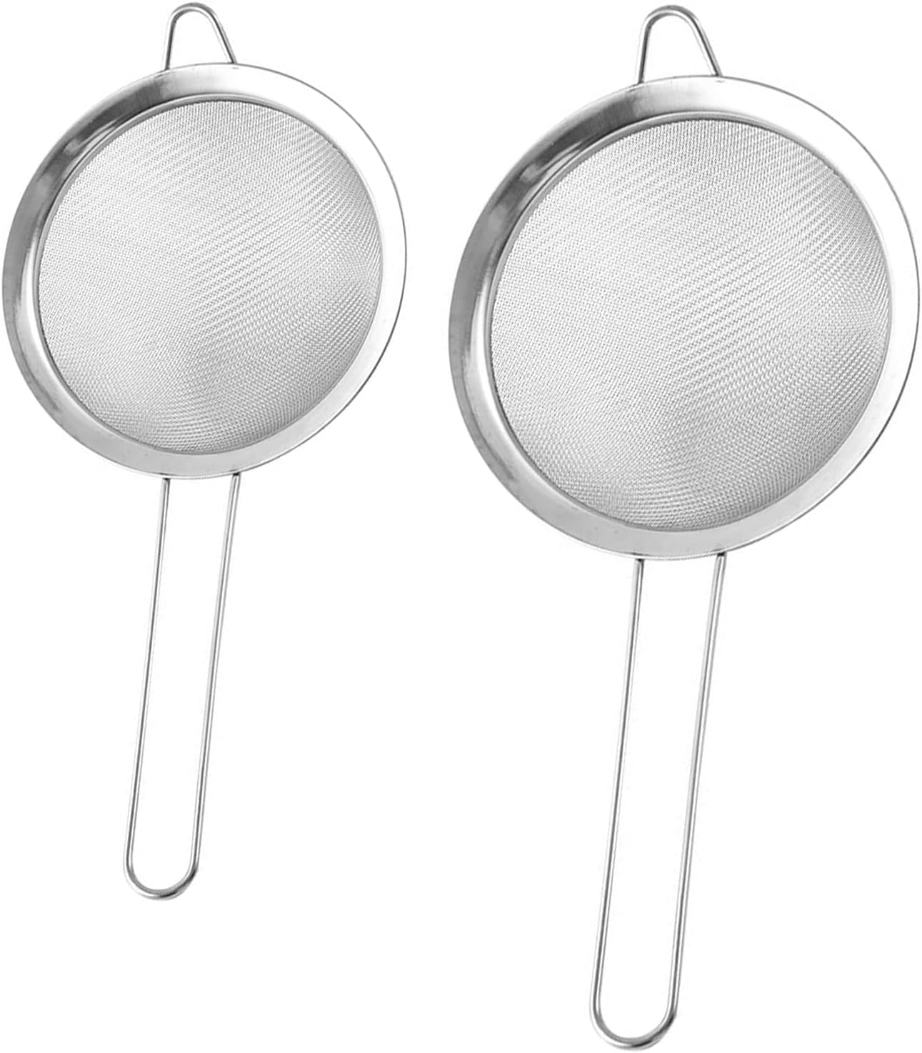 Amazon.com: 2PCS Fine Mesh Strainers Set Small Stainless Steel Sieves ...