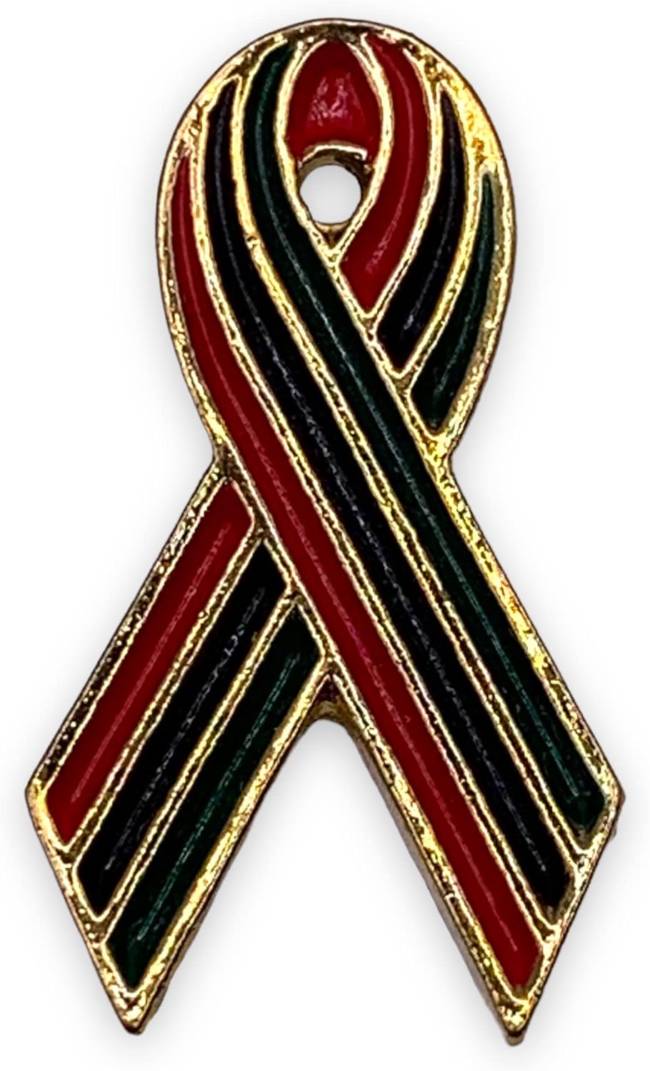 Amazon.com: African American AIDS Awareness Ribbon Pin by StockPins ...