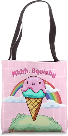 Amazon.com: Kawaii Blobfish Ice Cream Mhhh Squishy Tote Bag : Clothing ...