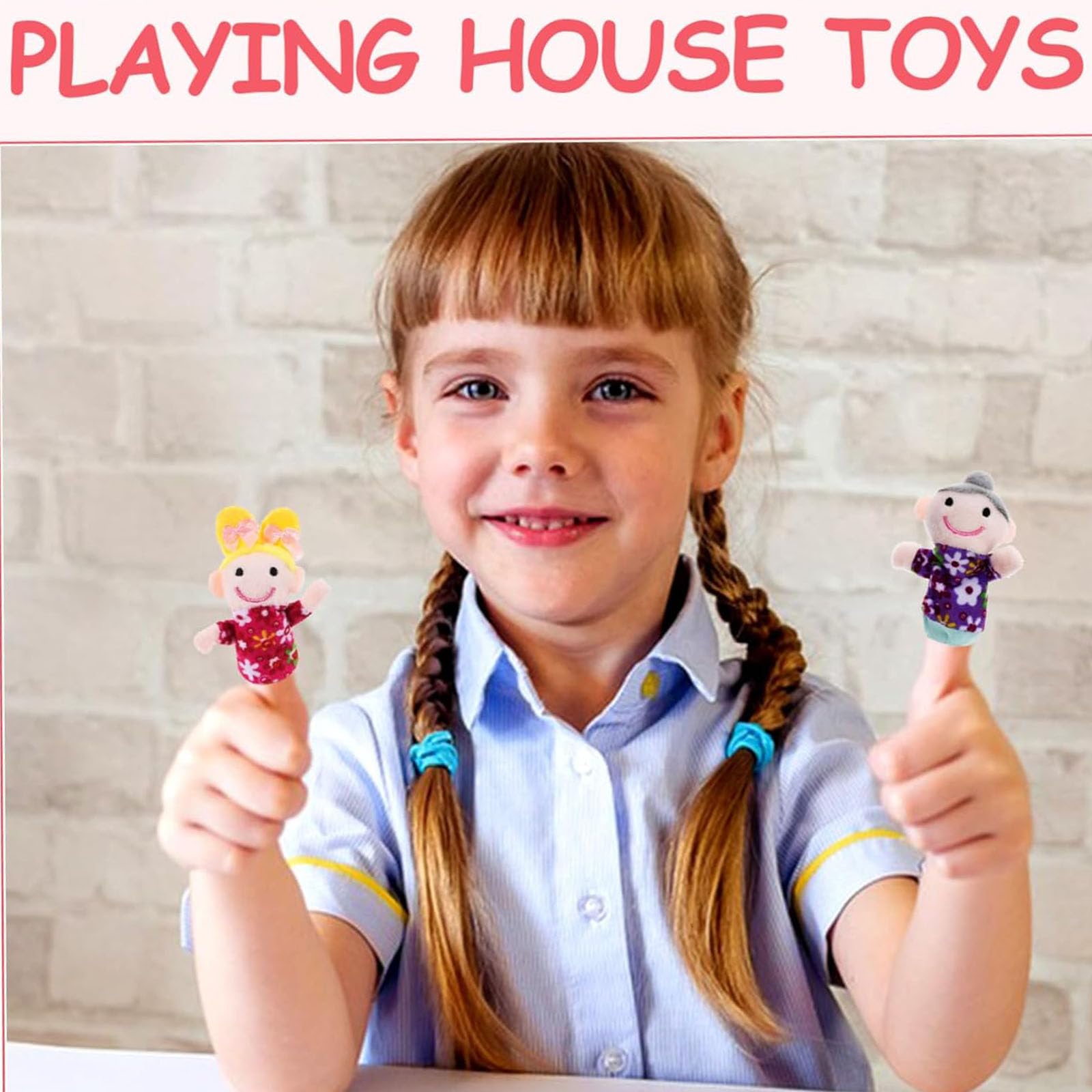 6 Pieces Finger Puppets for Toddlers, Finger Puppets Cute Soft, Finger ...