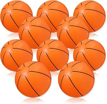 Amazon.com: WELLVO Inflatable Basketball Beach Balls 24 Pack 12" Beach ...