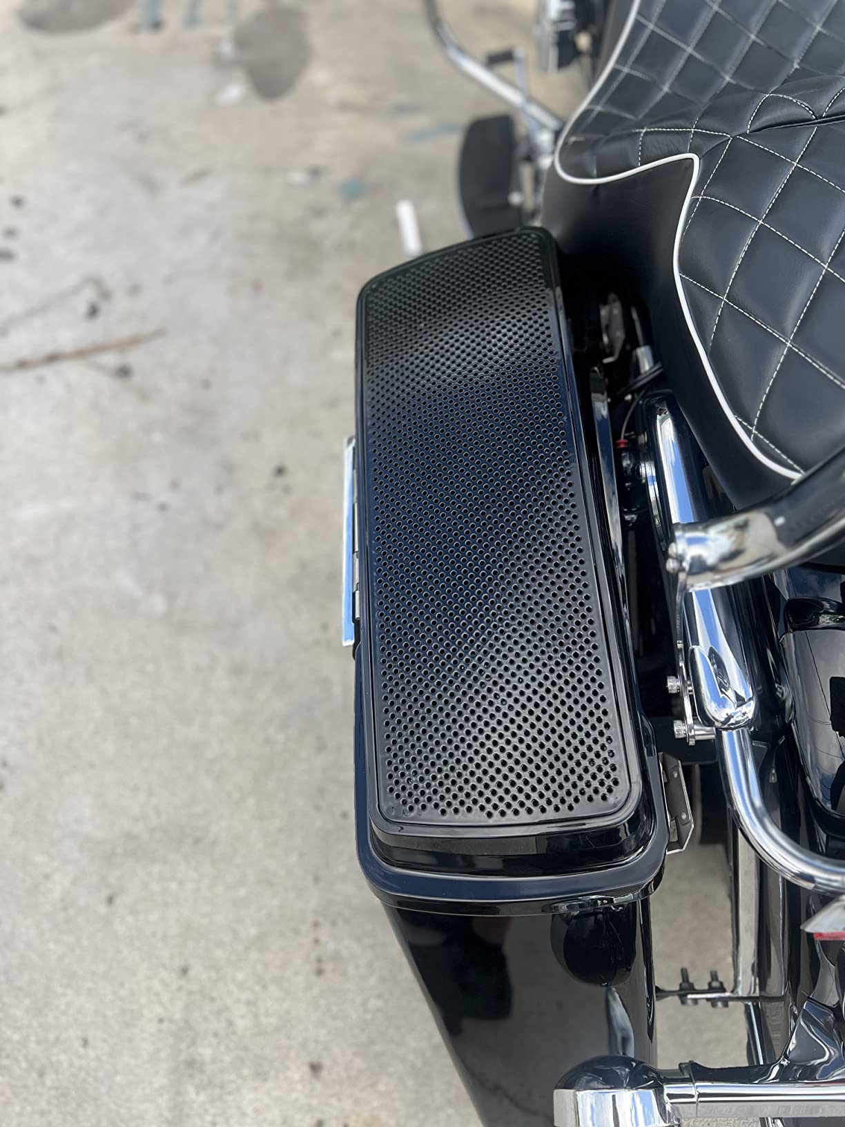 $10/mo - Finance XMT-MOTO Vivid Black Hard Saddlebag Lids w/6 x 9 inch ...