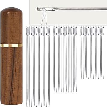 Amazon.com: Large Eye Hand Sewing Needle - YAWALL Quilt Needles Large ...