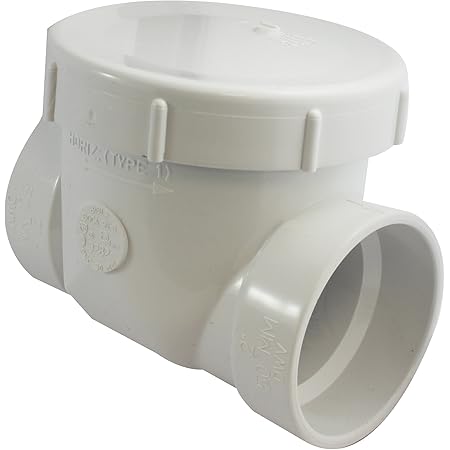 Oatey 43904 PVC Backwater Valve, 4-Inch, White - Industrial Valves ...