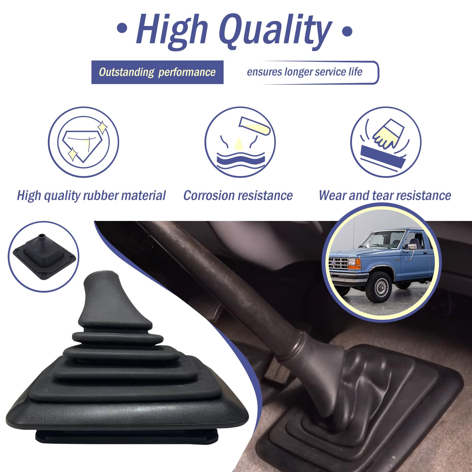 OEM NEW Manual Transmission Shifter Lever Outer Rubber Boot F-Series ...