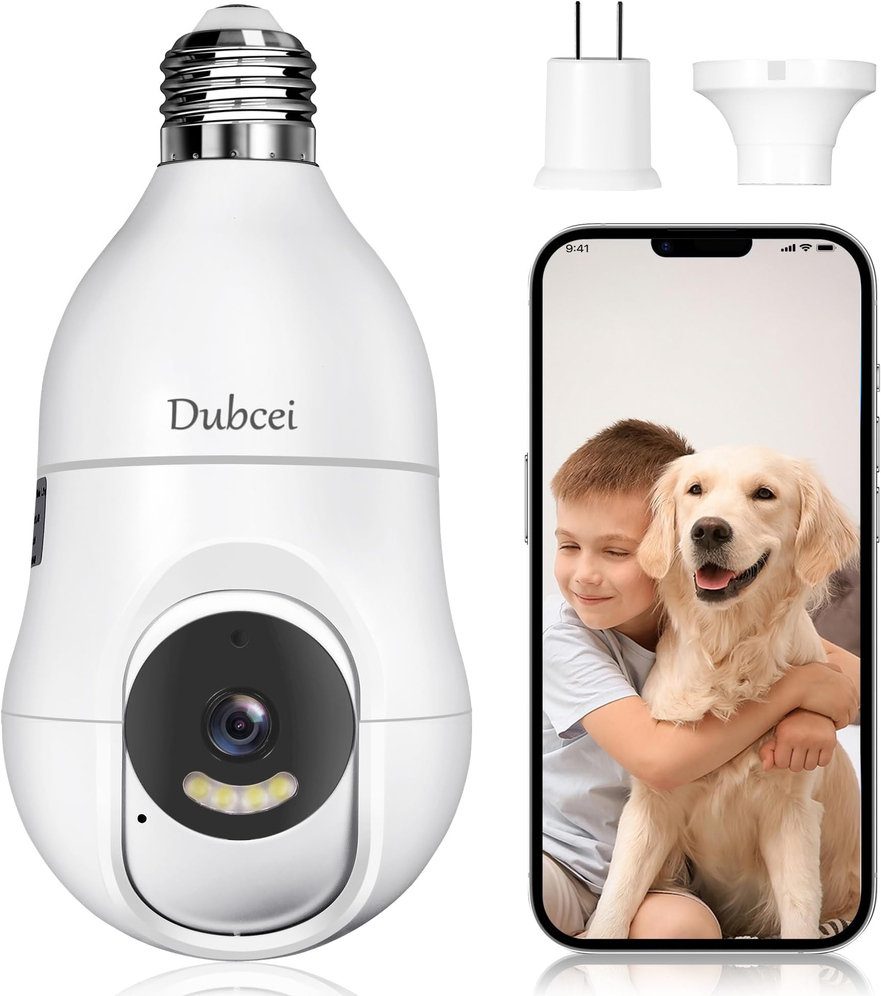 Amazon.com : 6MP UHD Light Socket Security Camera,Light Bulb Security ...